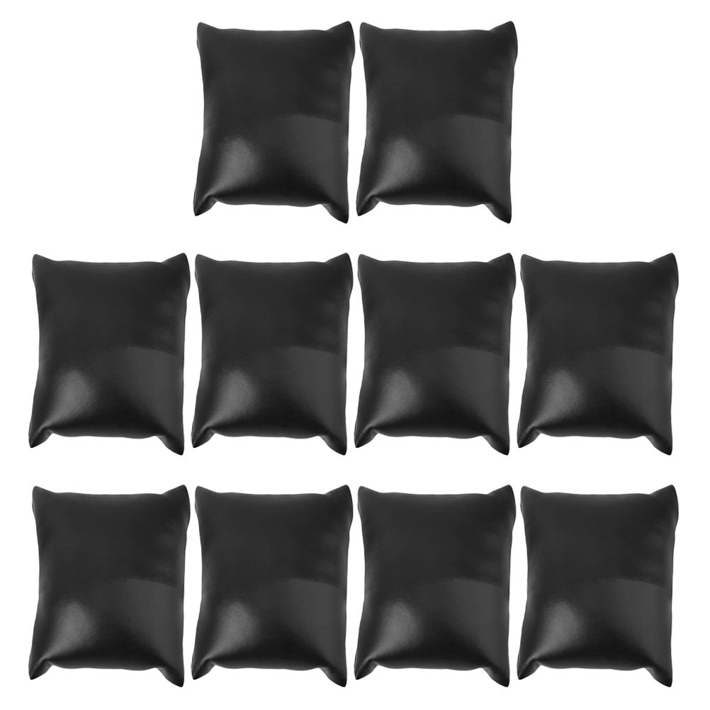 HIAKDOFT 10Pcs Watch Display Pillows for Jewelry Shop in Black with ...