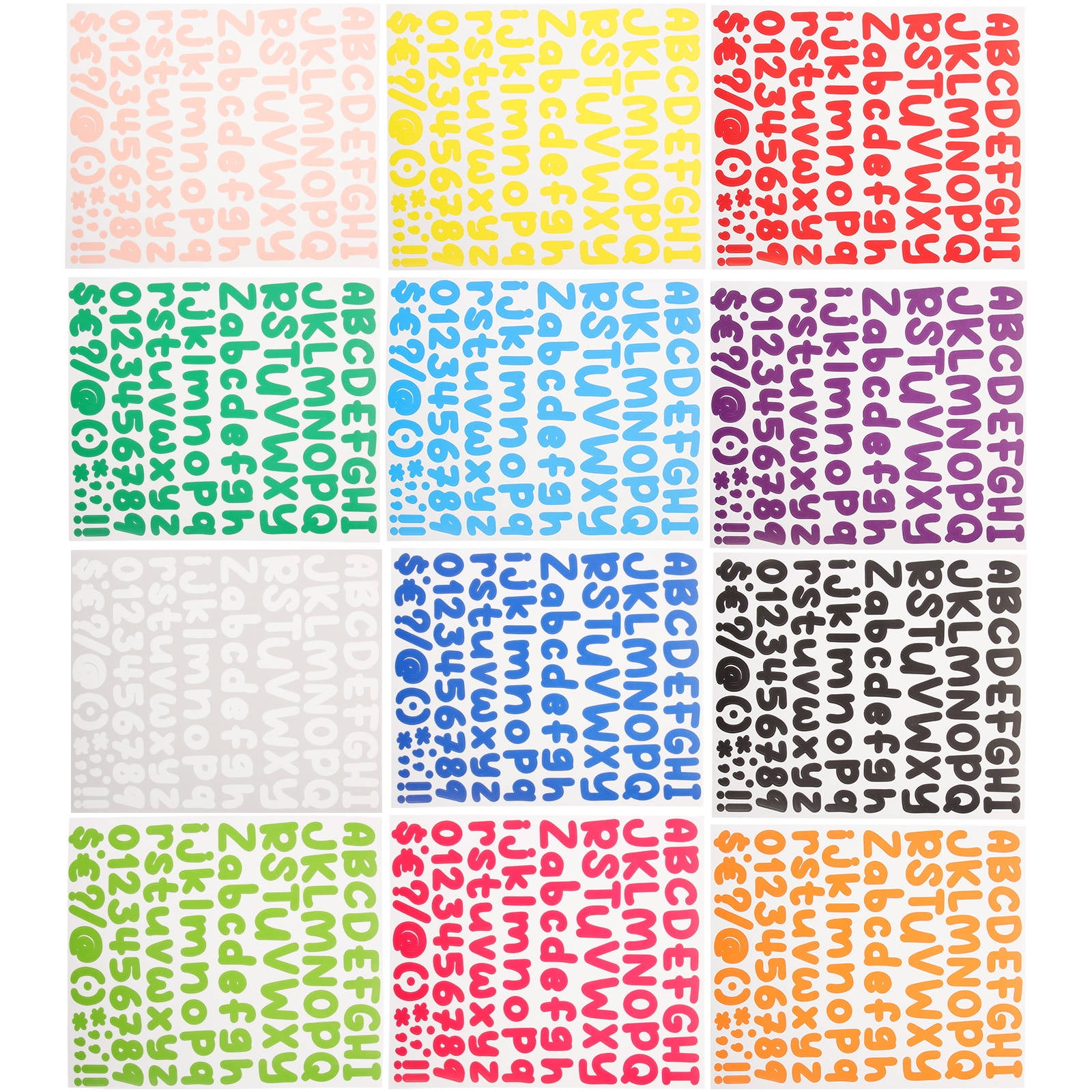 HIAKDOFT 12 Sheets Handwriting Stickers Adhesive Stickers for ...