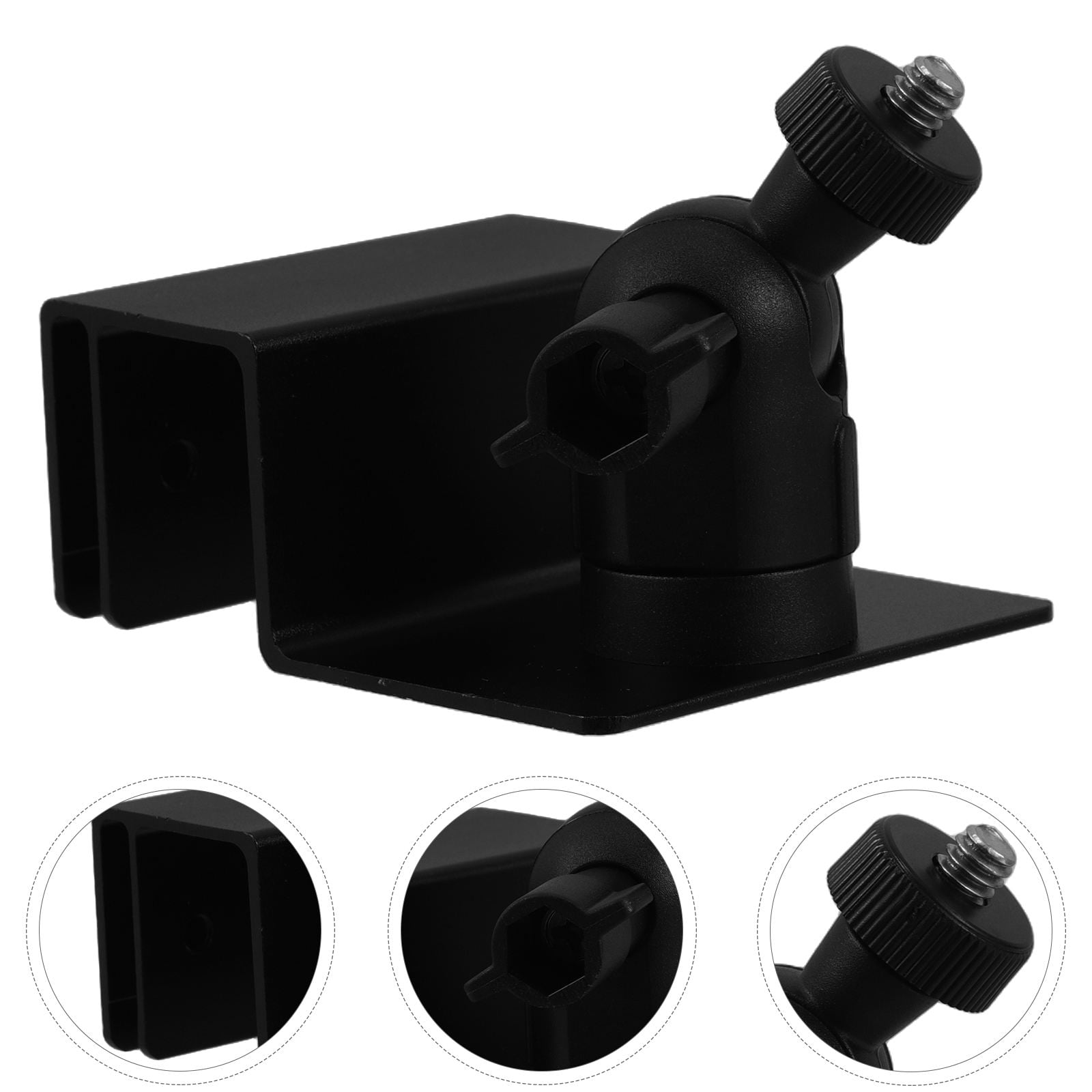 HIAKDOFT 1Pack Black Solar Panel Mount for Outdoor Installation Ring ...