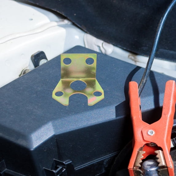 HIAKDOFT 1Pack Heavy Duty Iron Bracket for Car Battery and Fixing Clips ...