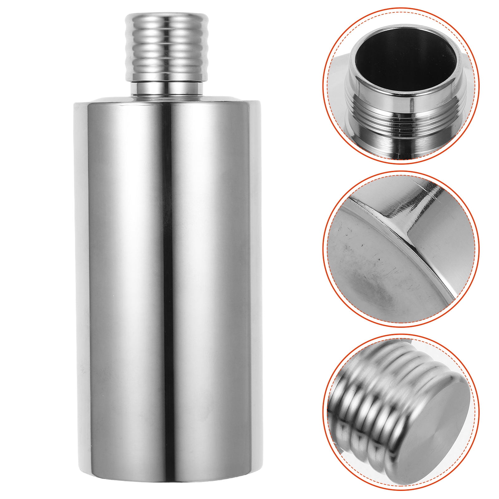 HIAKDOFT 1Pack Silver Cylindrical Liquor Flask for Men Outdoor Picnics ...