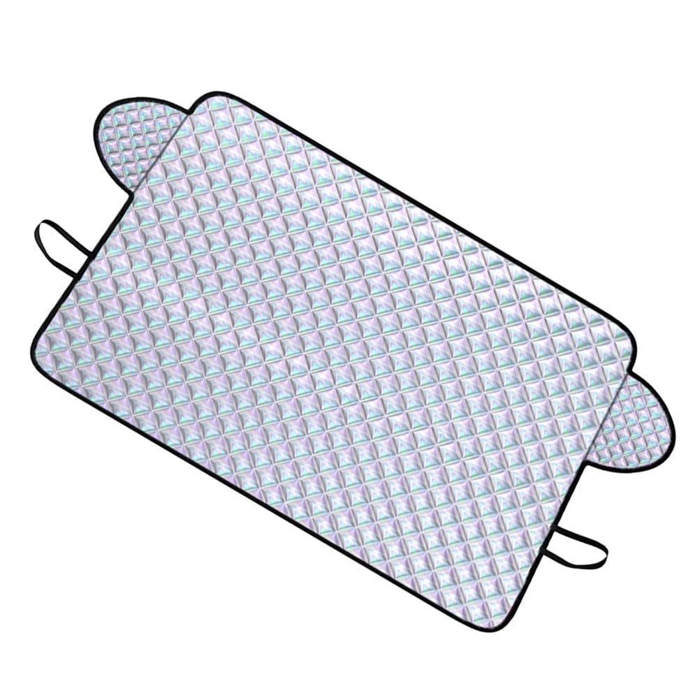 HIAKDOFT 1Pack Windscreen Frost Cover Rectangular Titanium Silver Cloth ...