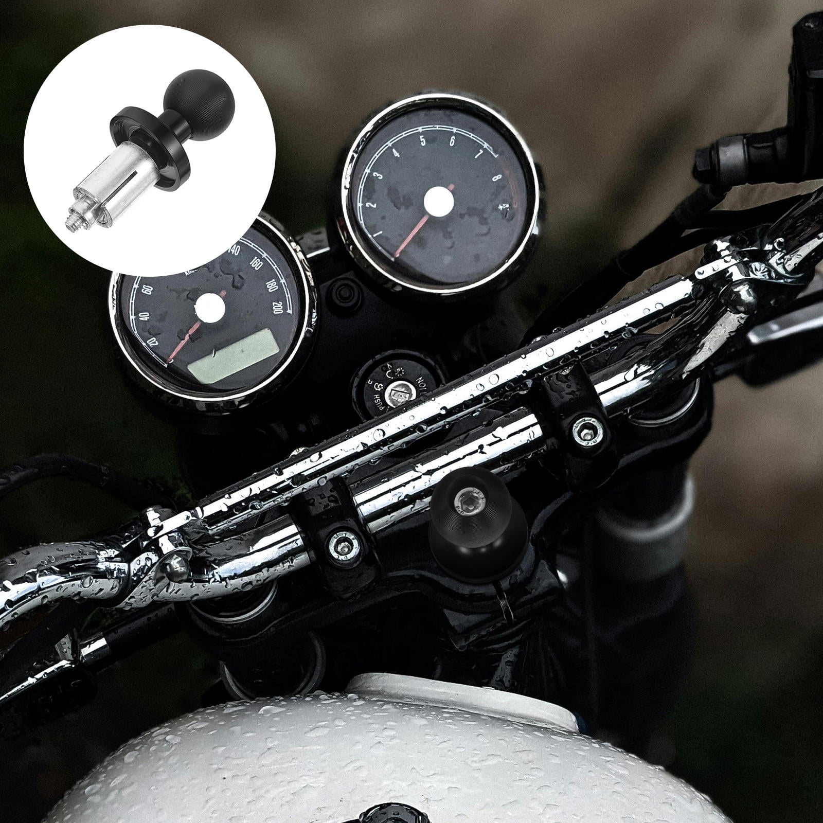 HIAKDOFT 1Set Motorcycle Ball Head Bracket Metal Plastic for Phone ...