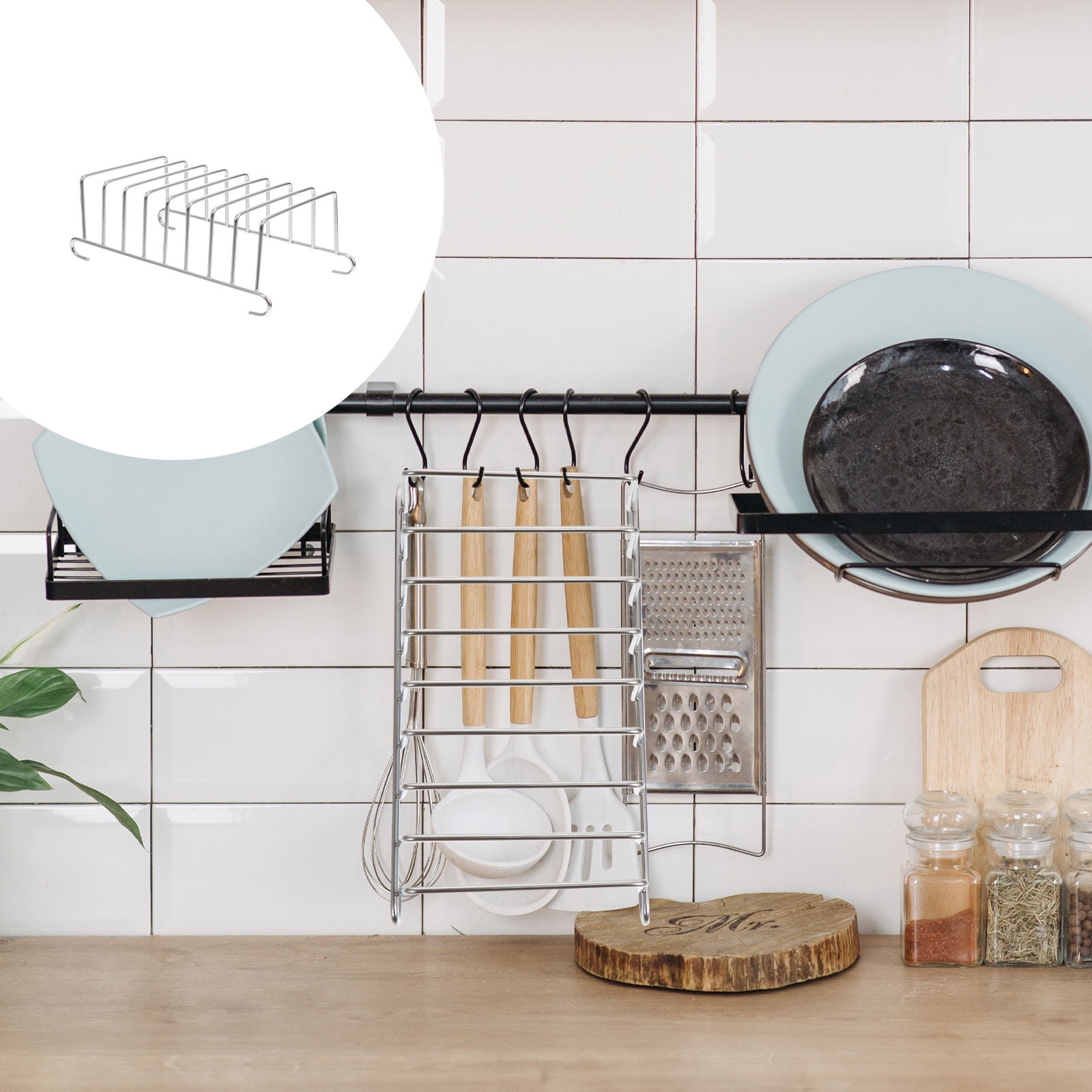 HIAKDOFT 2Pcs Air Fryer Oven Rack Cooking Racks Silver for Heat ...