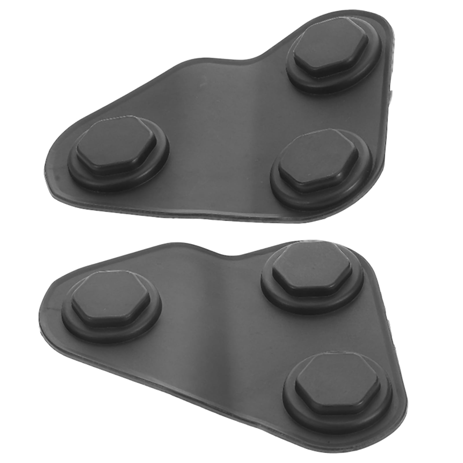 HIAKDOFT 2Pcs Black Metal Door Screw Cover Car Door Lock Protector with ...