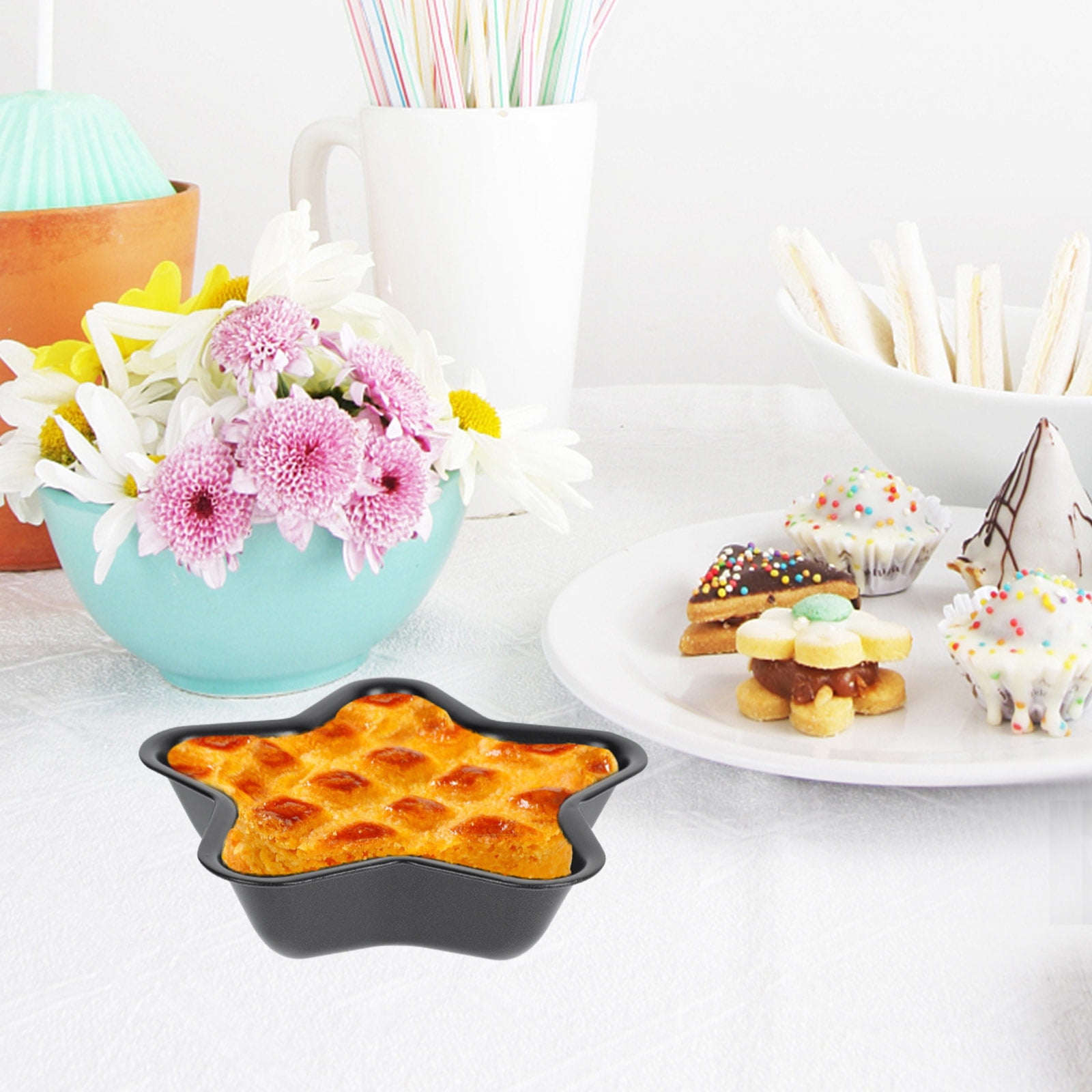 HIAKDOFT 2Pcs Designed Cake Bake Tool Star Shape for DIY Making ...