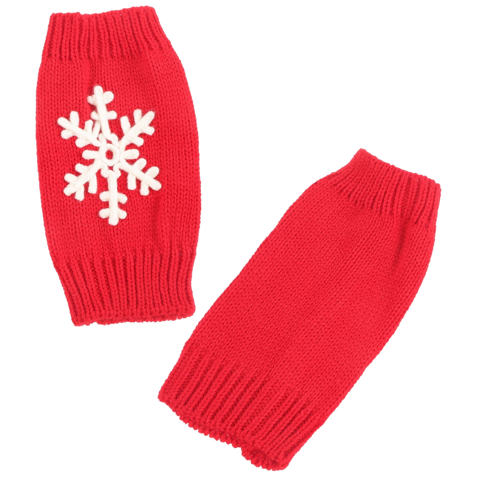HIAKDOFT 2Pcs Warm Mittens Women Red Fitted to Hand Shape Acrylic Fiber ...