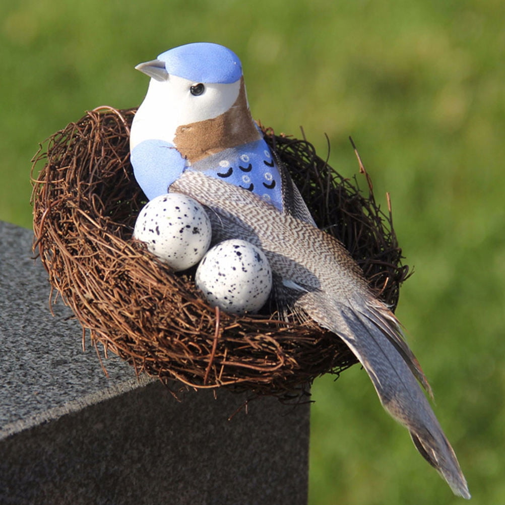 HIAKDOFT 2Set Artificial Bird Nests for Crafts and Decorations in ...