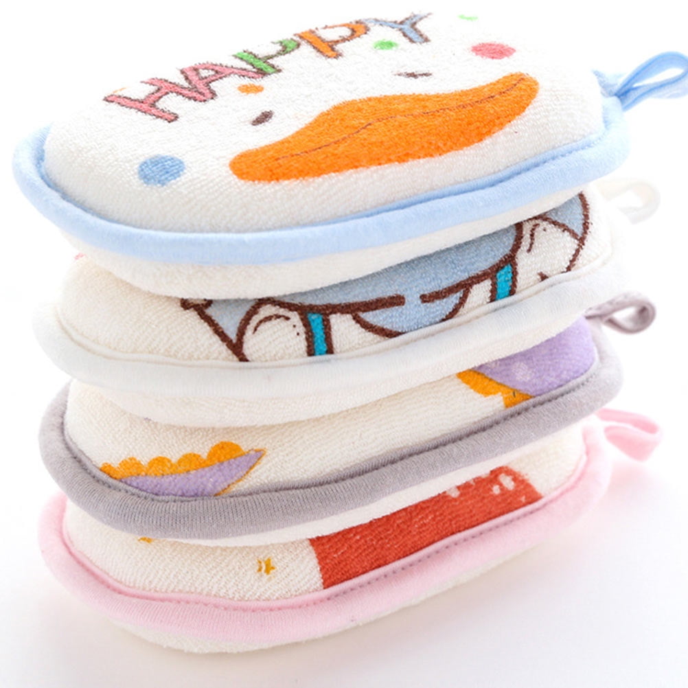 HIAKDOFT 3Pcs Cute Shapes Bath Sponges With Cotton Material For Babies ...