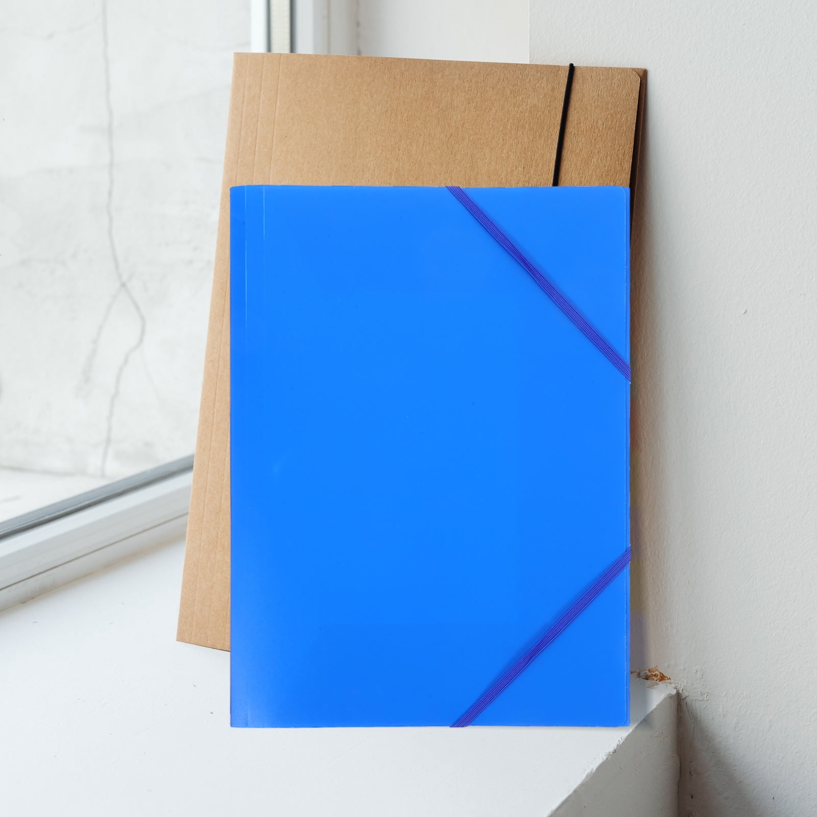 HIAKDOFT 3Pcs Foldable Document Organizer Folder Blue Plastic for ...