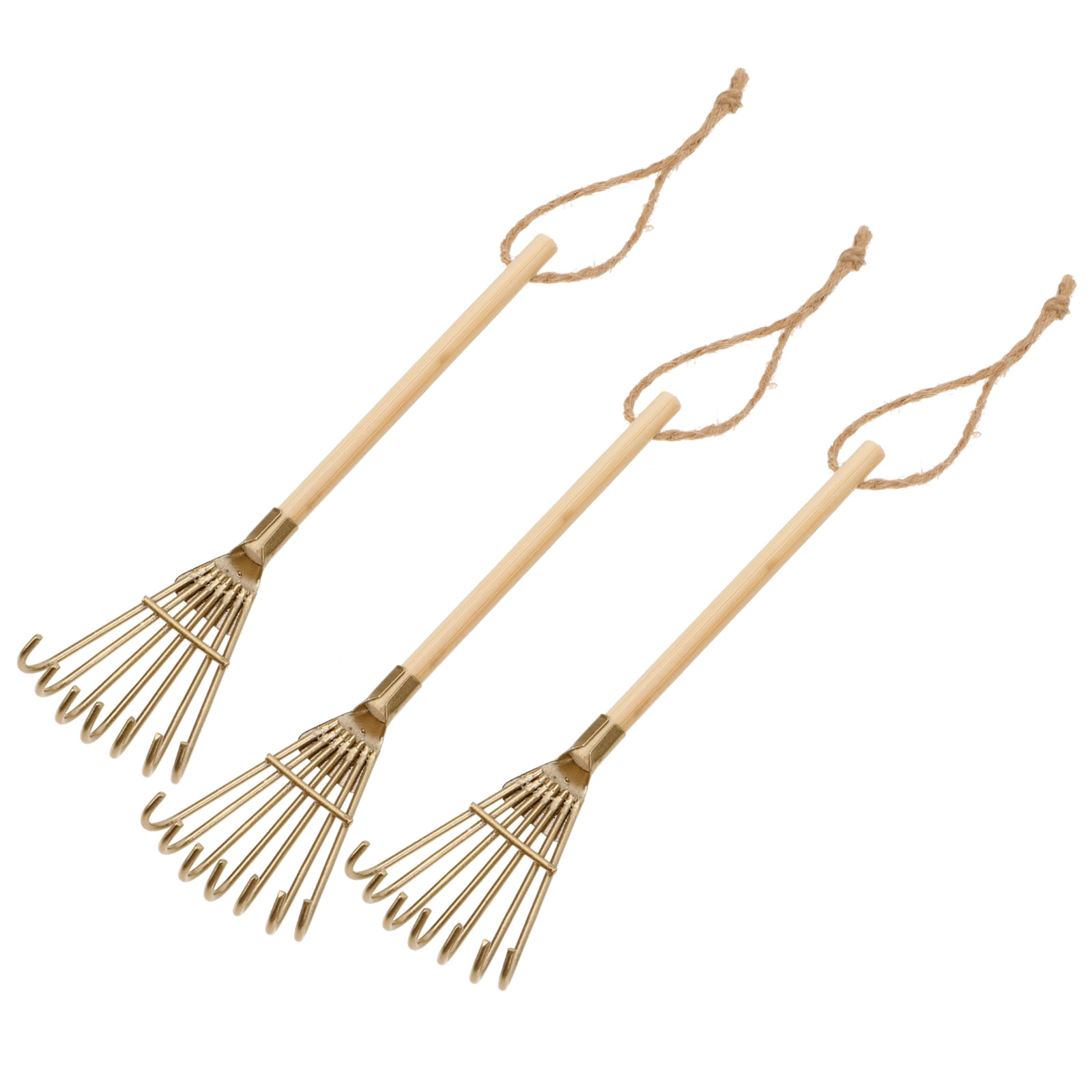 HIAKDOFT 3Set Miniature Rake Decor for Doll House and Micro Landscaping ...