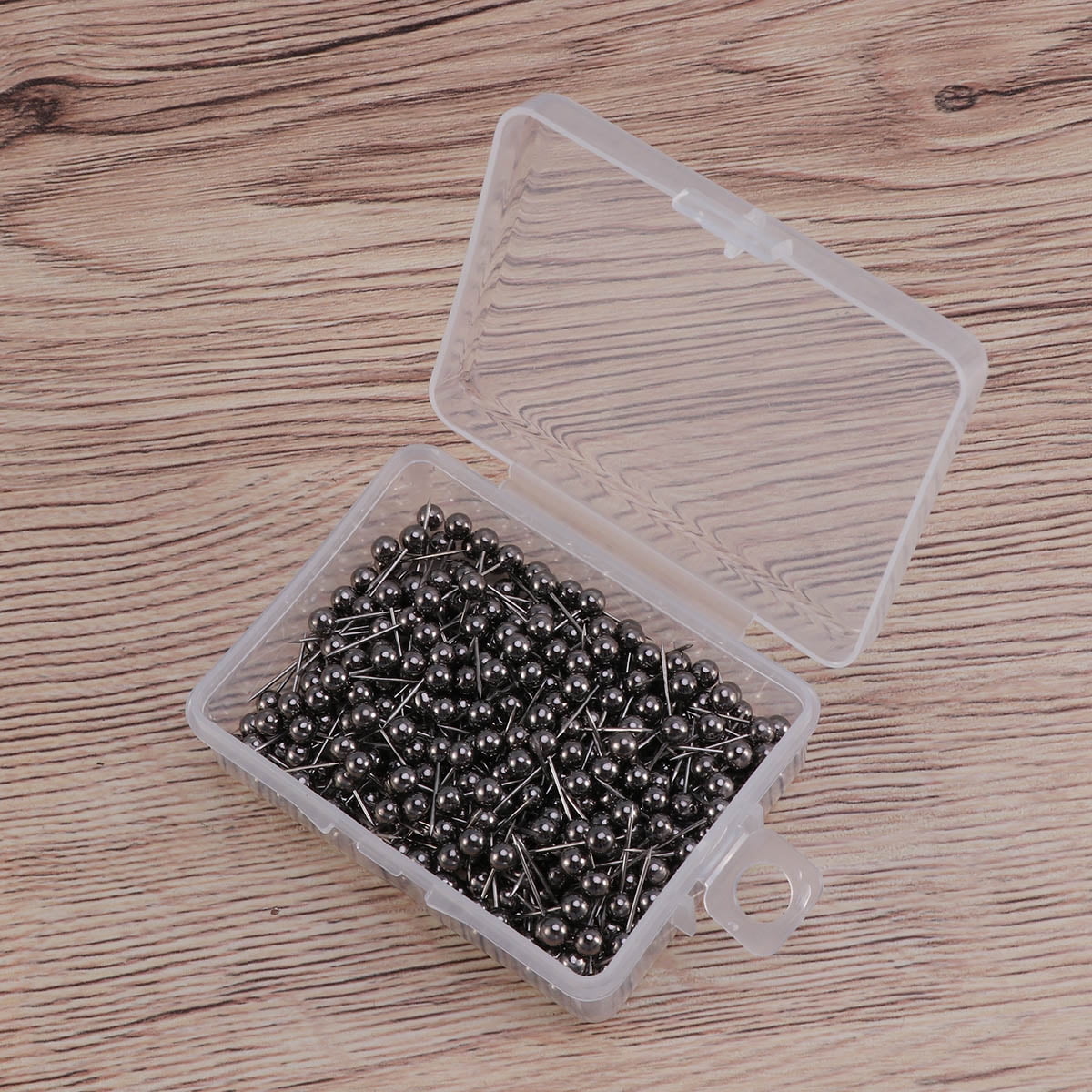 HIAKDOFT 400Pcs Map Tacks Round Head Plastic Steel Wire Marking Maps ...