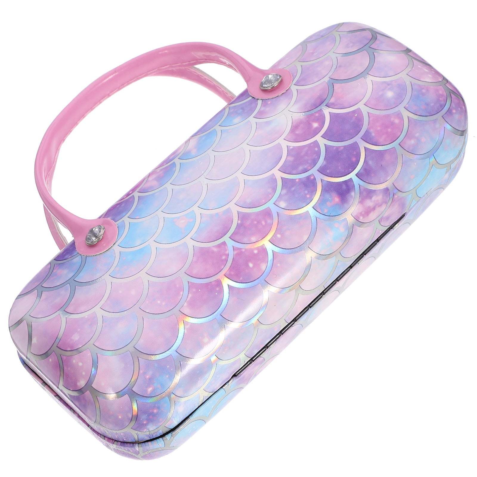 HIAKDOFT 40Pack Glasses Case Portable Pink Multi Flocking Metal PU Leather for Children Everyday ...