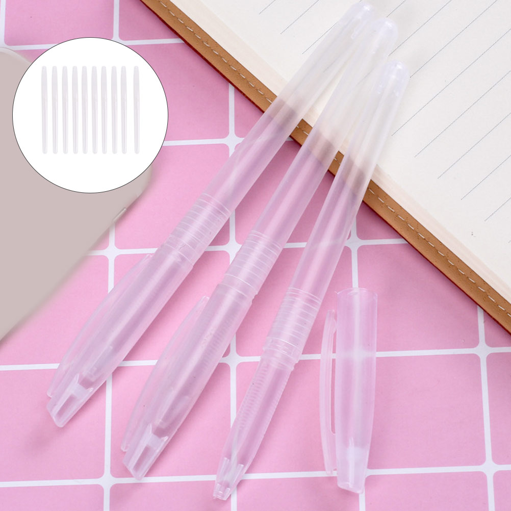 HIAKDOFT 50Pcs Plastic Pen Tubes for Protecting Pen Cores 14.5x0.5x0 ...
