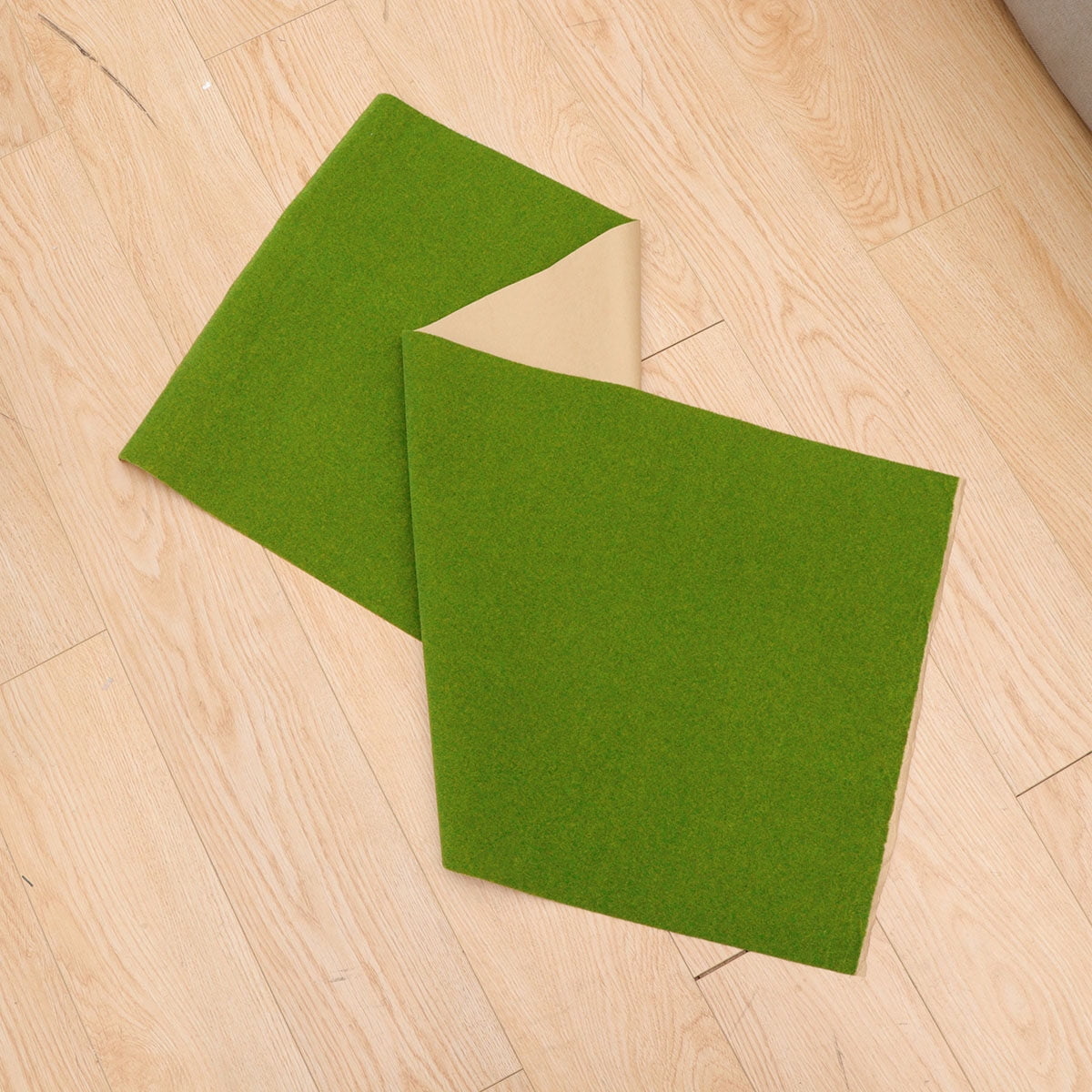 HIAKDOFT 52Pcs Diy Flocking Turf Paper Mini Landscape Plastic ...