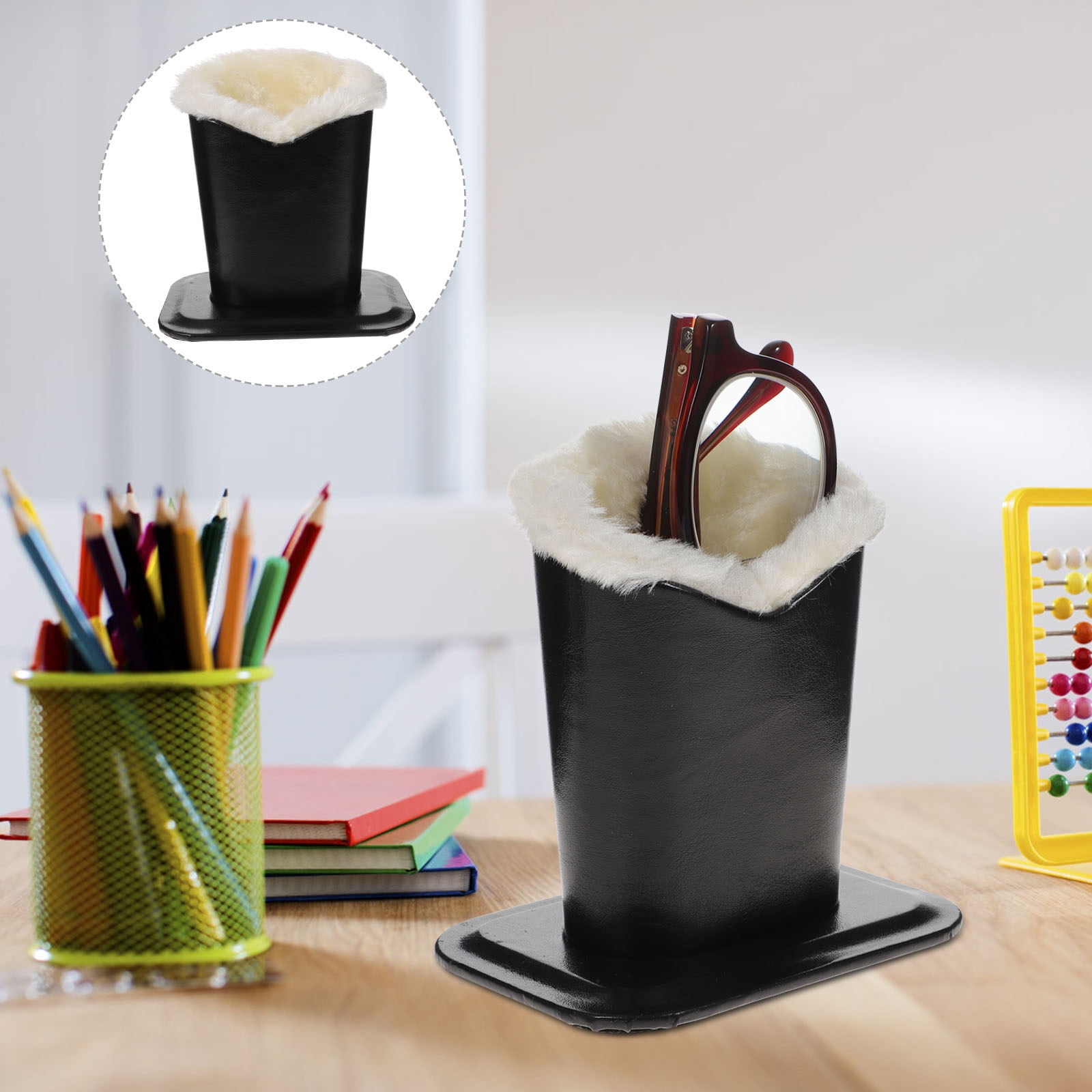 HIAKDOFT 55Pcs Black Eyeglass Stand Holder for Nightstand and Study ...