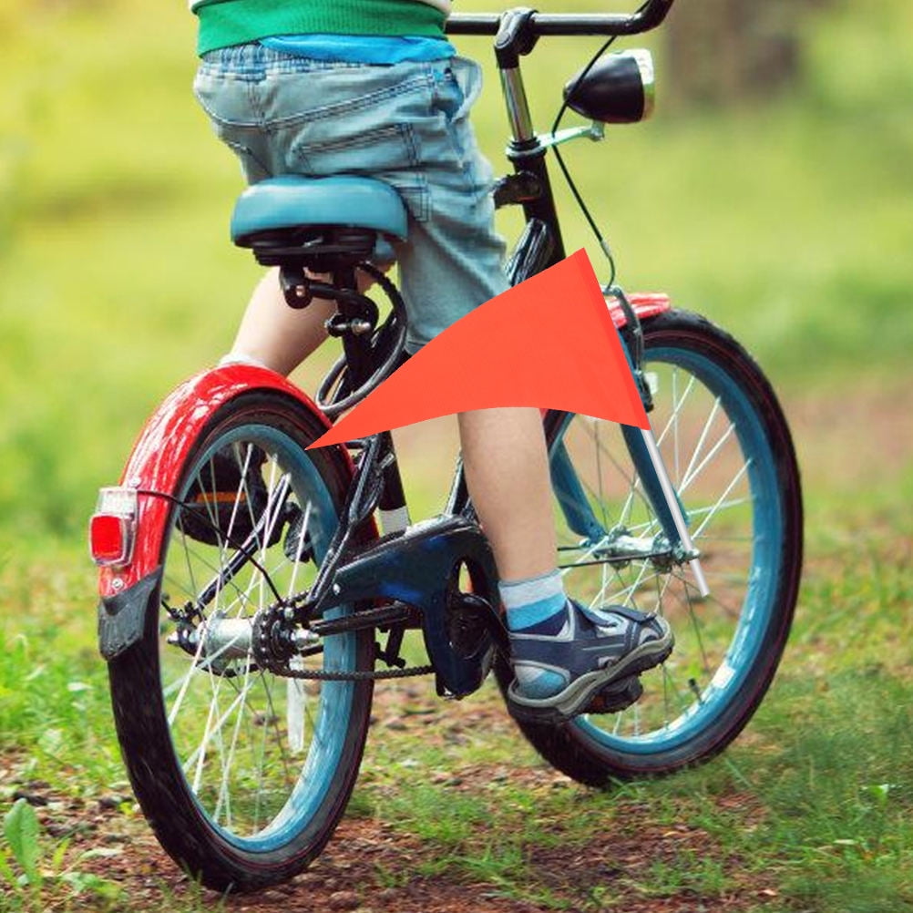 HIAKDOFT 5Pcs Bike Safety Flag with Pole Reflective Safety Flags for ...