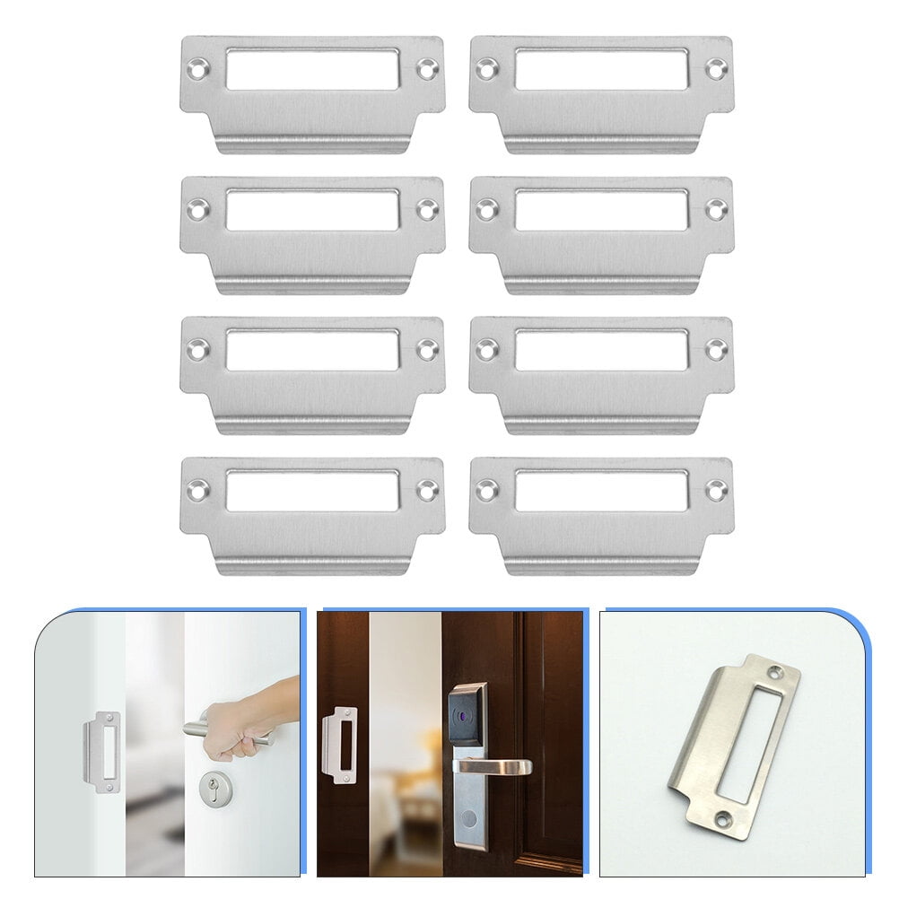 HIAKDOFT 8Pcs Door Latch Guard Plate for Reinforcement and Security ...