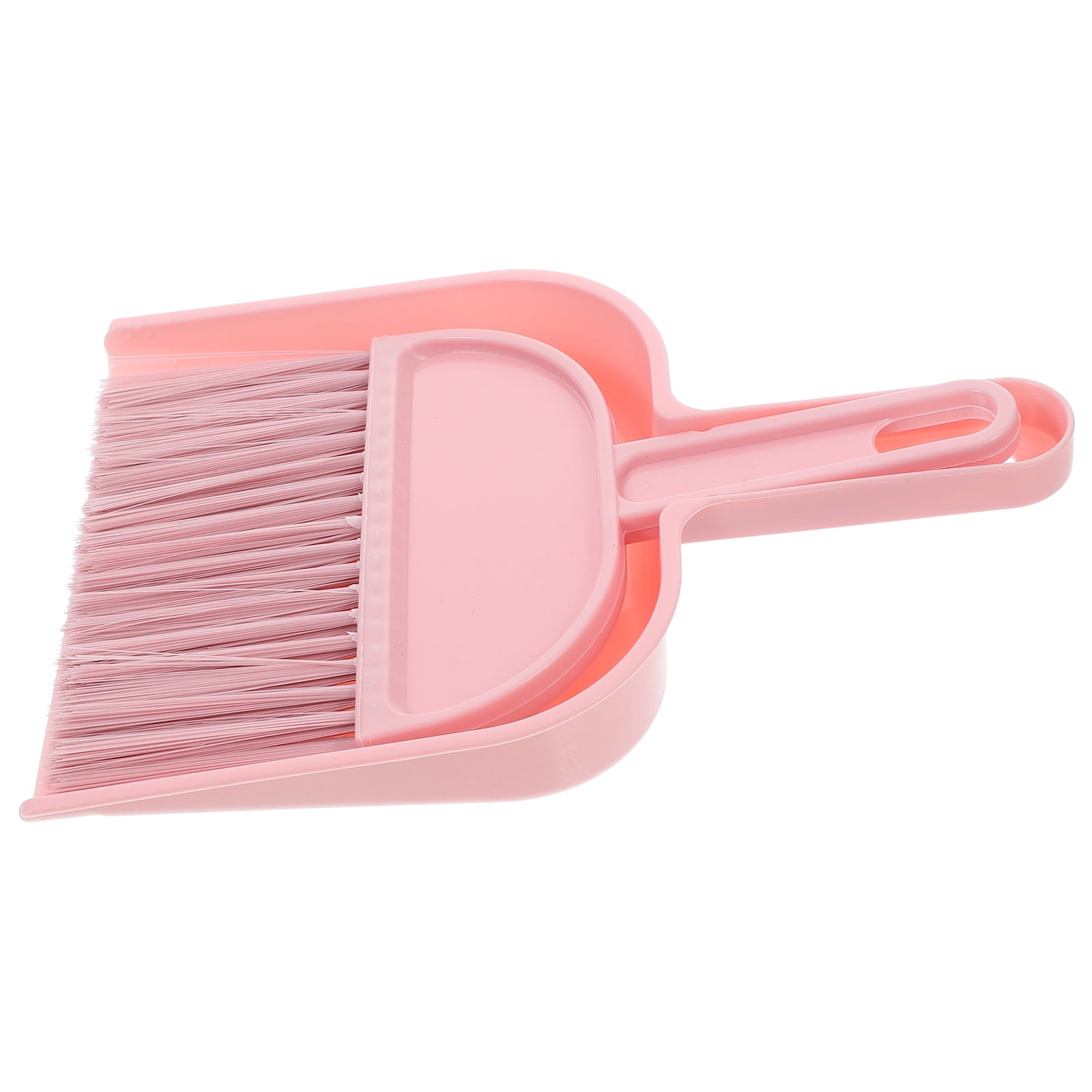HIAKDOFT Compact Pink Mini Broom and Dustpan Set Easy to Use for Home ...