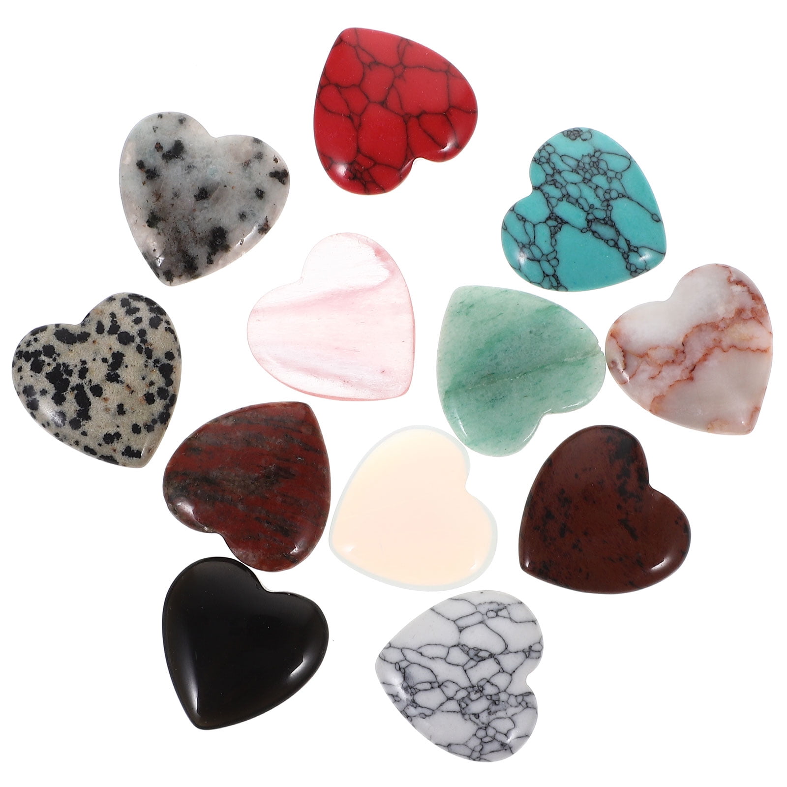 HIAKDOFT Crystal Stone Pendant Assorted Color Decorative Crystals for ...