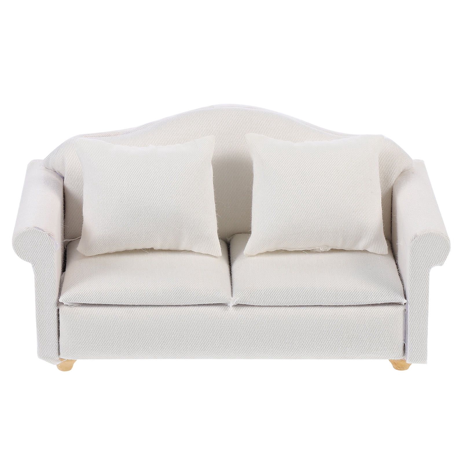 HIAKDOFT Dollhouse Sofa White 1Pack Miniature Design for Girls ...