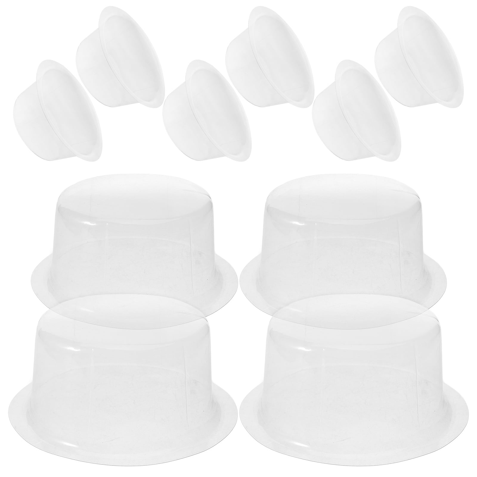 HIAKDOFT Hat Shaper Insert for Hat Storage 10Pcs Flat Top Clear PVC ...