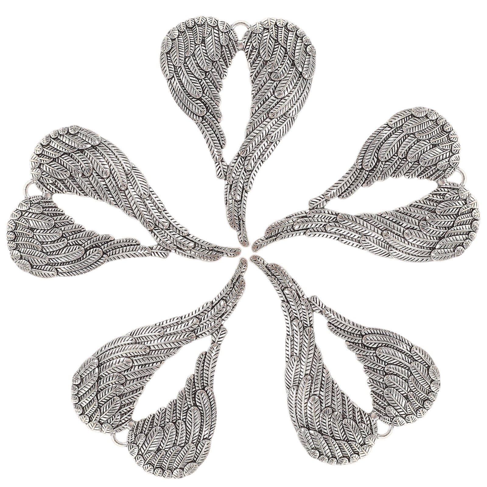HIAKDOFT Jewelry Making 5Pcs Shaped Alloy Charms for DIY Projects ...