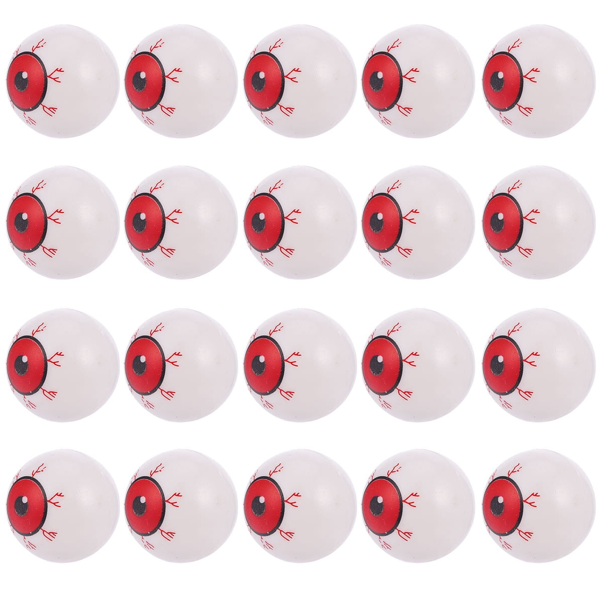 HIAKDOFT Red Round Plastic Eyeballs Toy 20Pcs for Scary Atmosphere ...