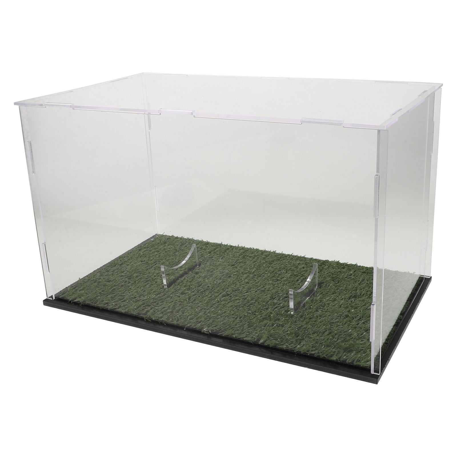 HIAKDOFT Rugby Display Case Clear Acrylic Rectangular 1Pack for Indoor ...