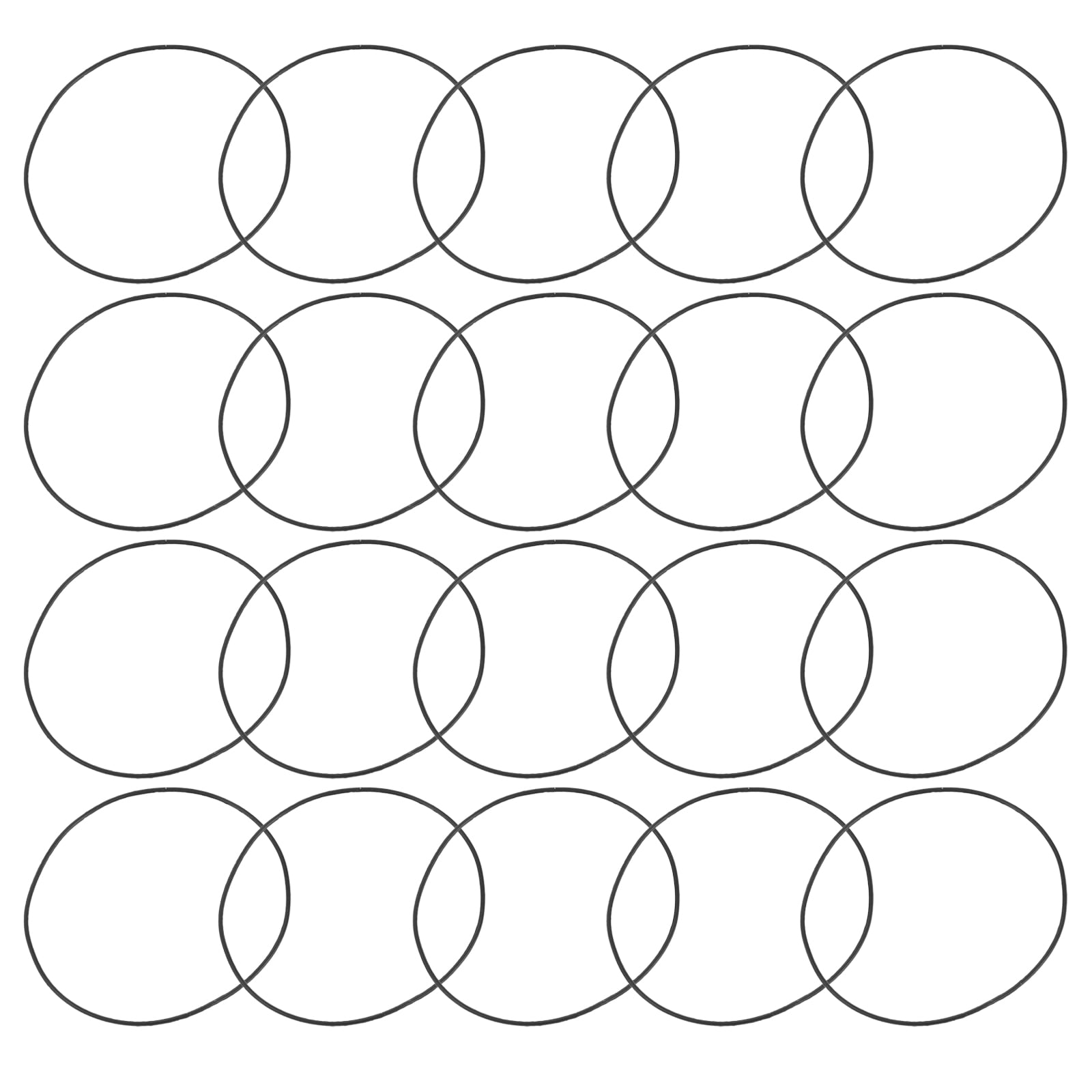 HIAKDOFT Watch Back Gasket Kit 200Pcs Black Circular Silicone Prevent ...
