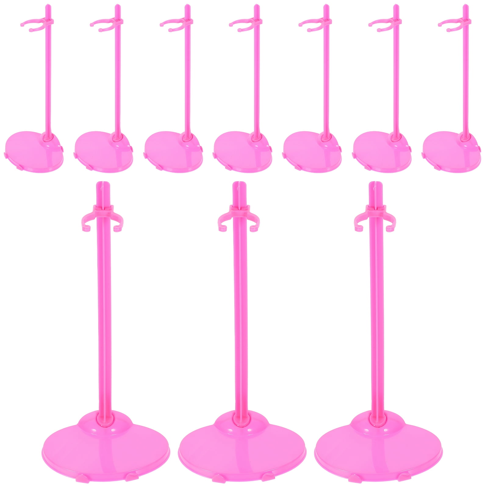 HIAKDOFT Wide Base Doll Stand Rack for Display and Game Playing 12Pcs ...