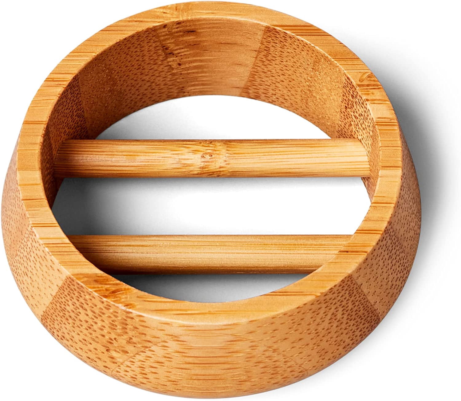 HIBAR Shampoo Bar Holder, Bamboo Shower Lift Solid Hair Shampoo and ...