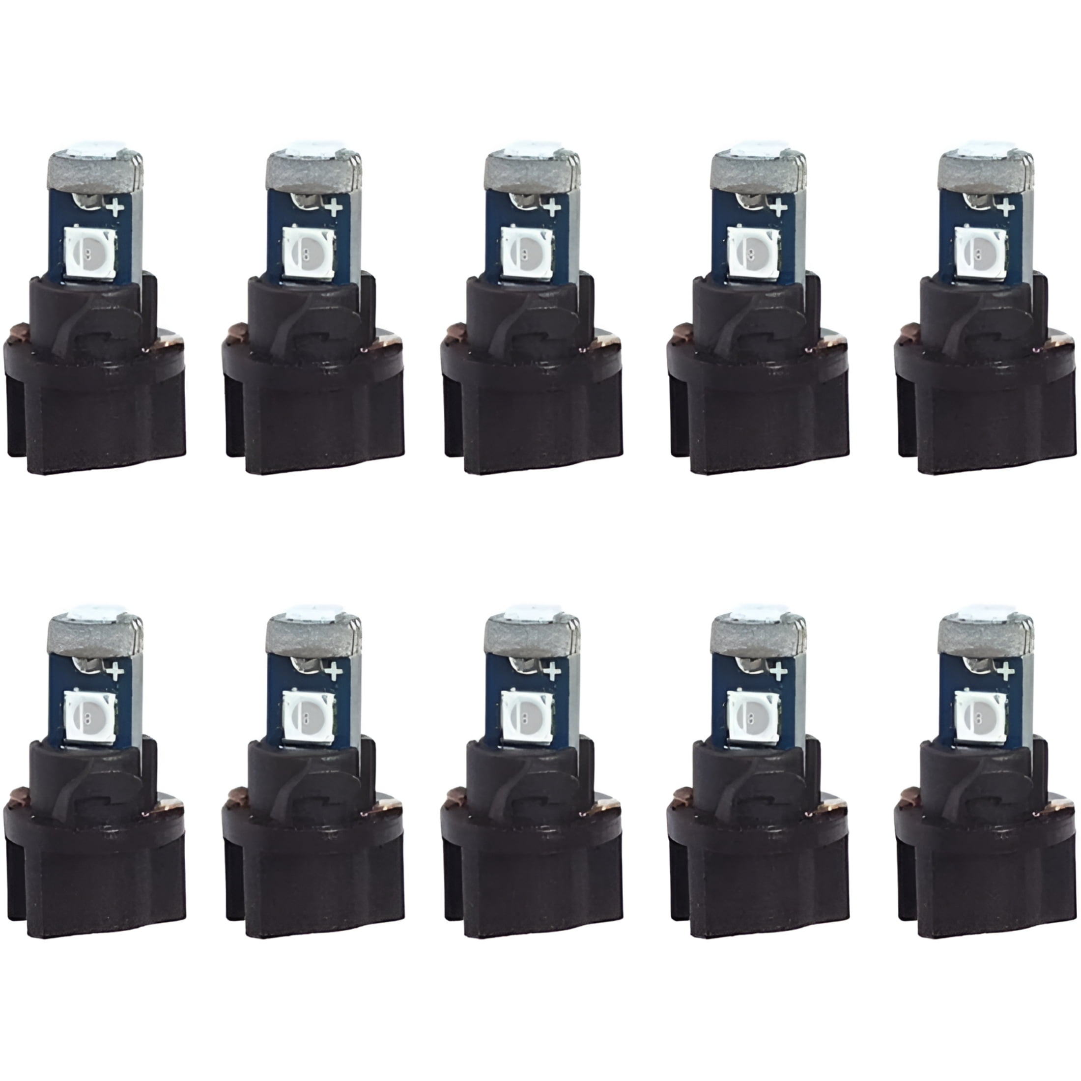 HIBIBUD 10-Pack Blue T5 2721 37 74 Wedge Smart Bulb PC74 Twist Sockets ...