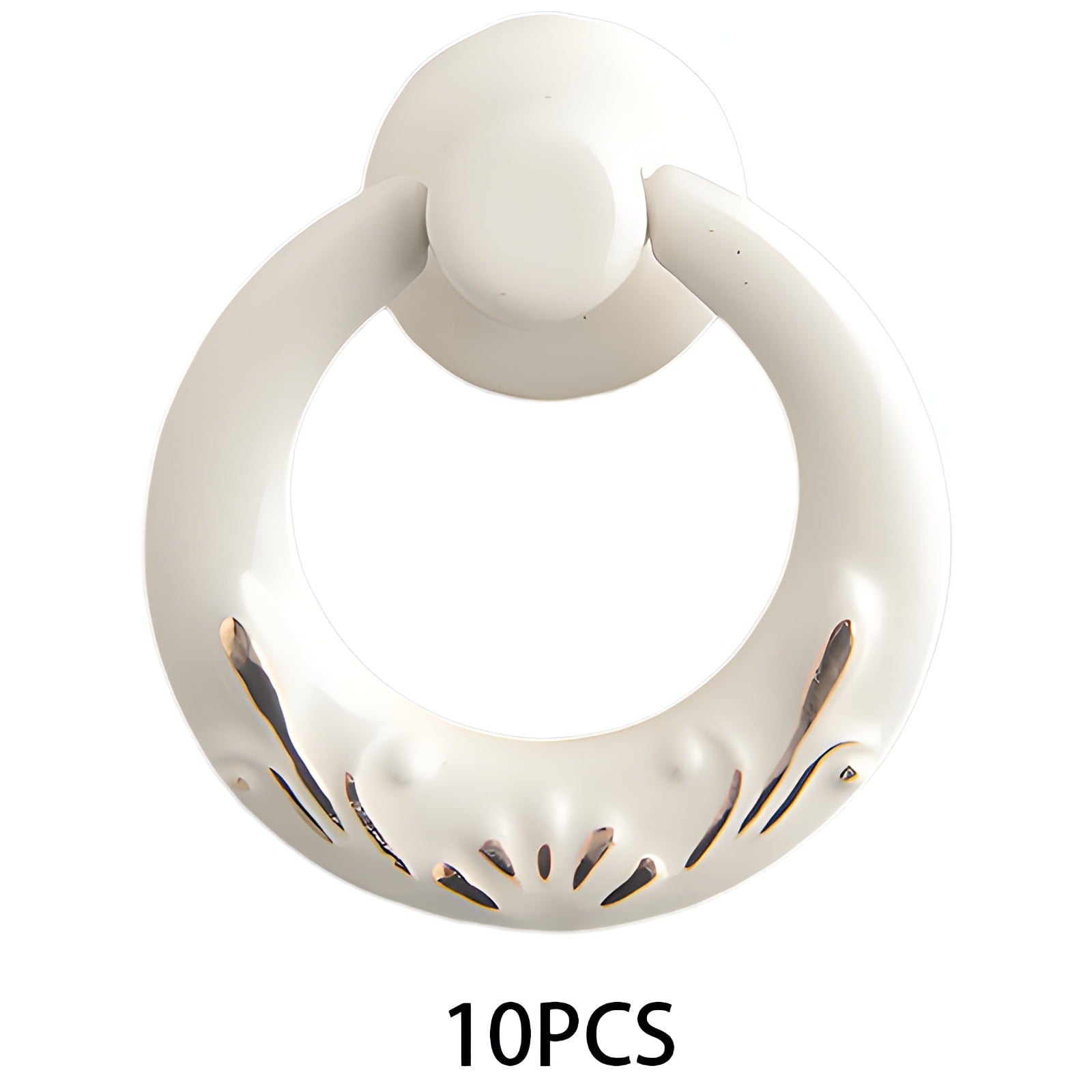 HIBIBUD 10Pcs Cabinet Handles,Distinctive Shape Ring Pull Handles ...