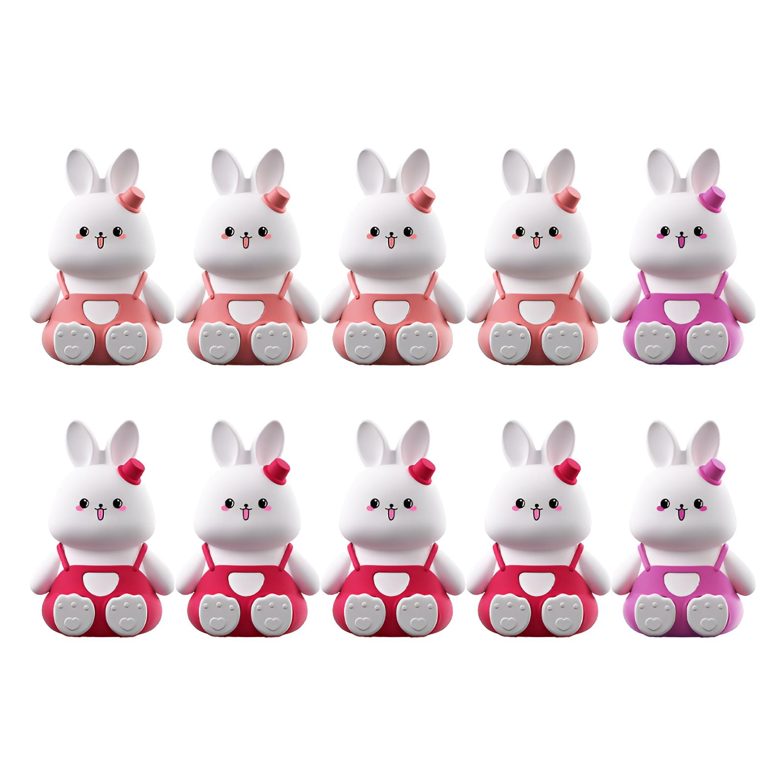 HIBIBUD 10Pcs Night Light,Sleep Timer 30/60Min Reading Light,Compact ...