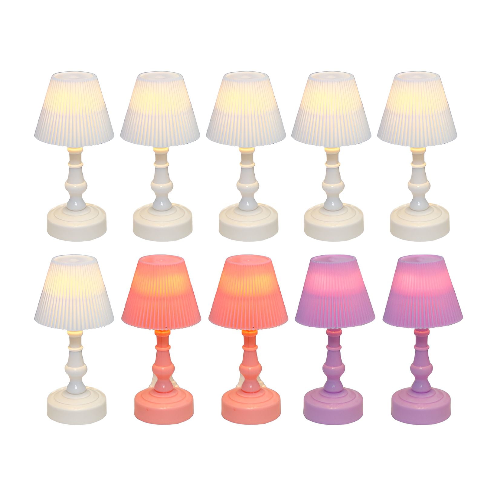 HIBIBUD 10Pcs Table Lamp,Close to Daylight Effect Reading Light ...