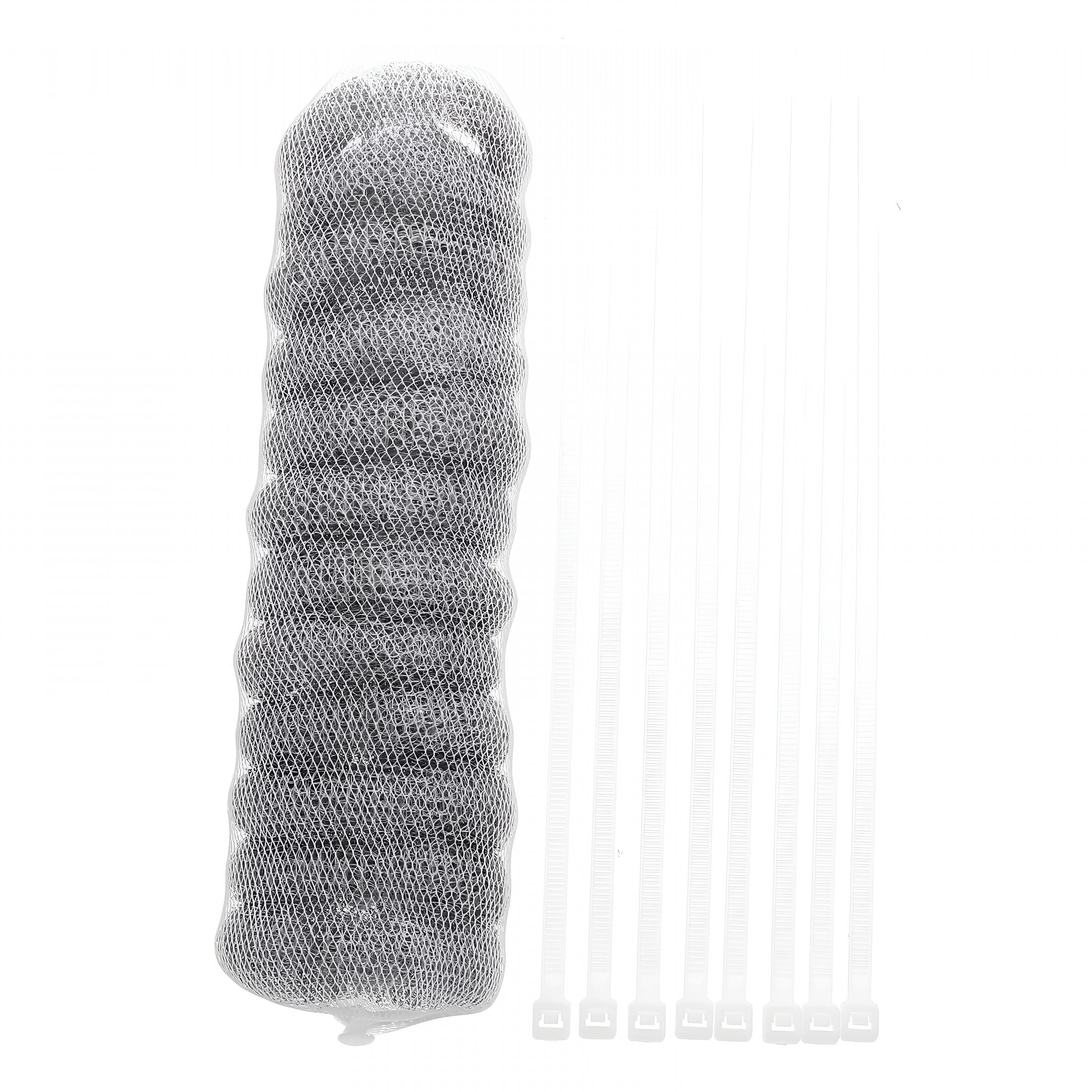 HIBIBUD 12 Sets Washer Hose Lint Traps Washing Machine Stainless Steel ...