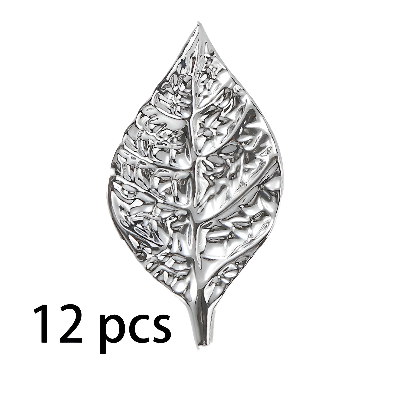 HIBIBUD 12Pcs Cabinet Knobs,Leaves Shape Knobs for Dresser Drawers,Zinc ...