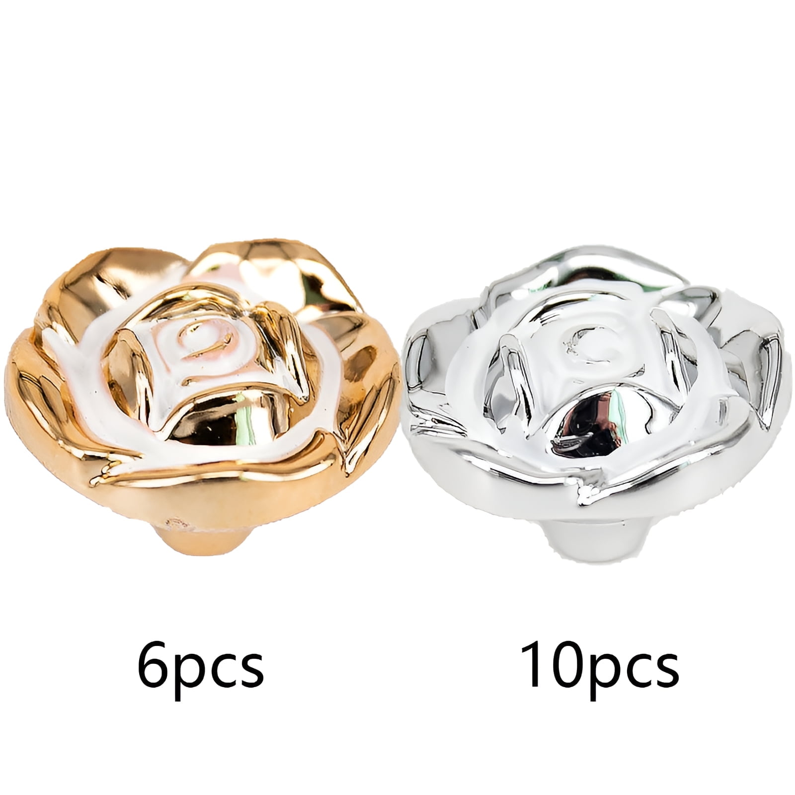 HIBIBUD 16Pcs Cabinet Knobs,Exquisite Detailing Rose Flower Cabinet ...