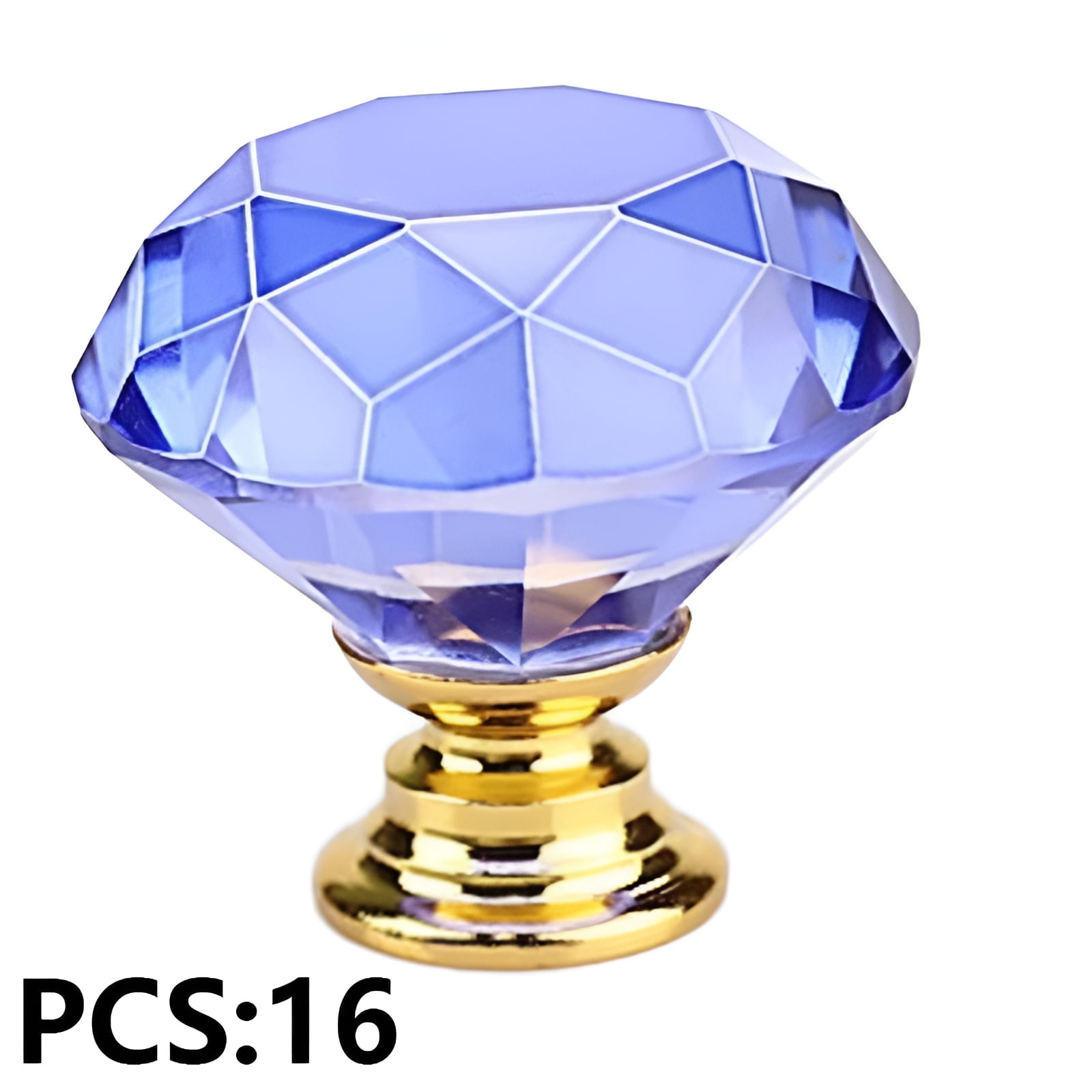 HIBIBUD 16Pcs Cabinet Knobs,Pearlescent Shine Crystal Knobs,Modern ...