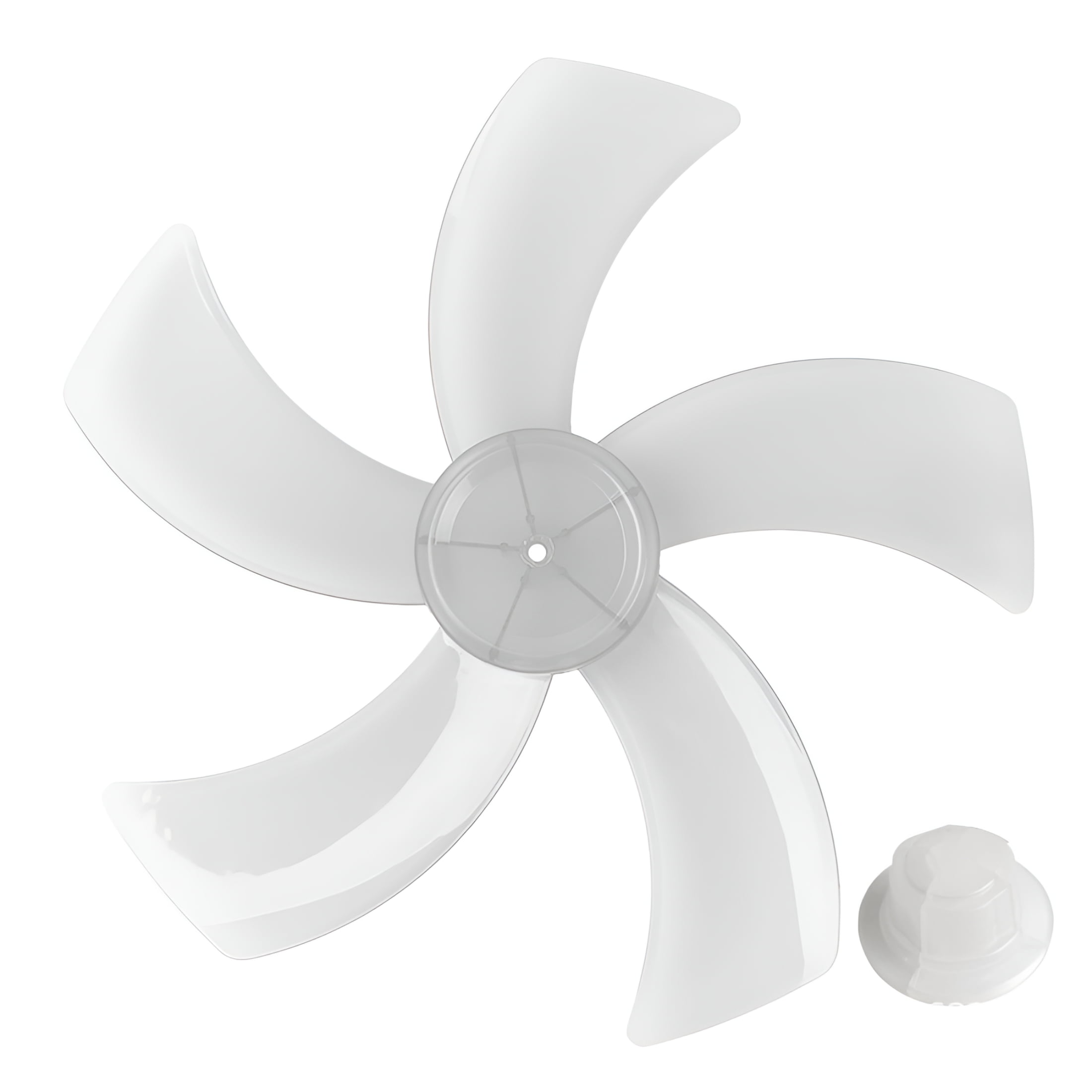HIBIBUD 18 Inch Household Plastic Fan Blade Five Leaves with Nut Cover ...