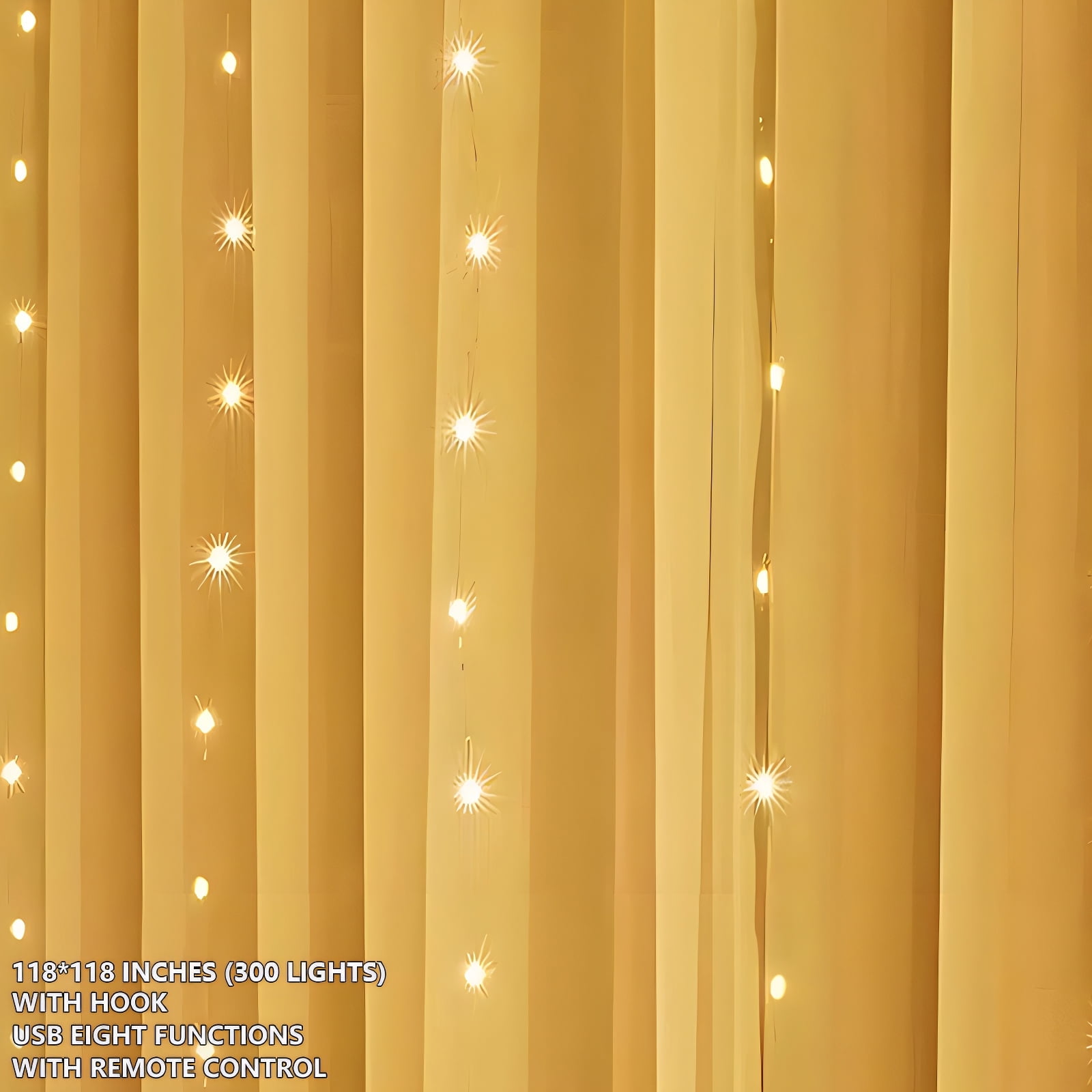 HIBIBUD 1Pcs Fairy Lights,Easy Installation Room Lights ,Safe for All ...