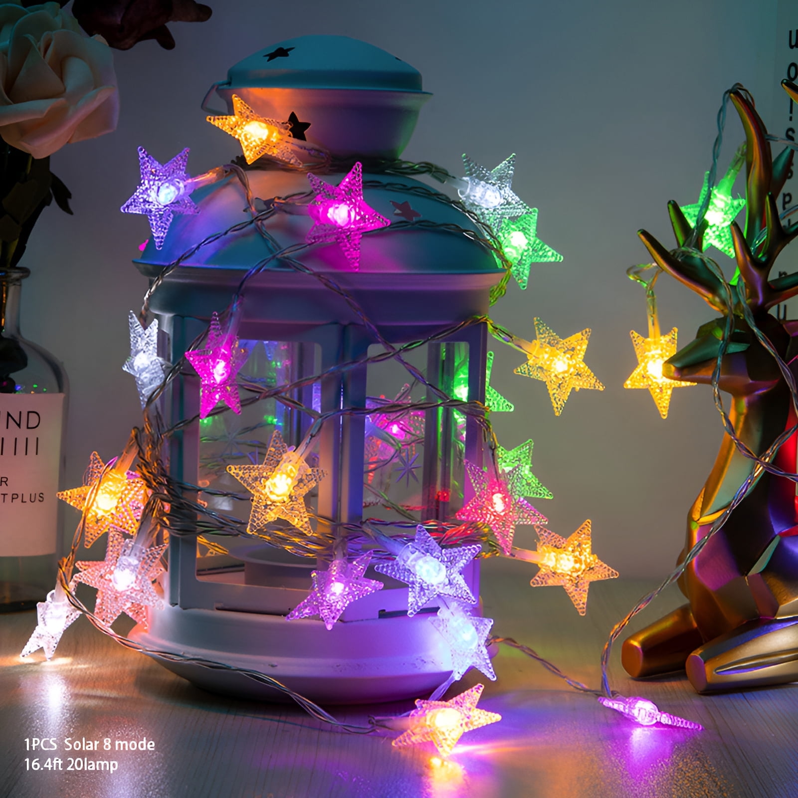 HIBIBUD 1Pcs Fairy Lights Plug In,Energy Efficient Bedroom Decor ...