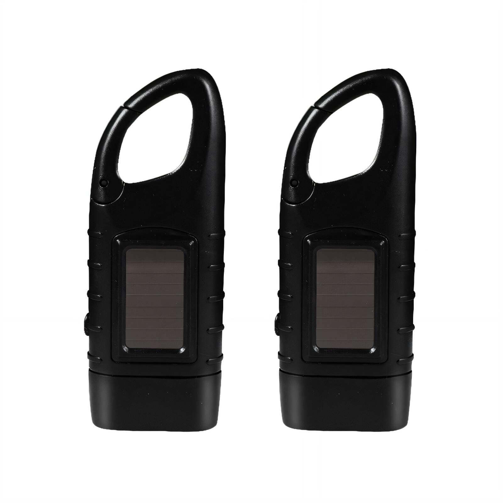 HIBIBUD 2 Pcs Solar Powered Hand Crank Flashlight,Portable Solar Led ...