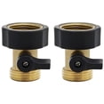 HIBIBUD 2026 New 2-Pack Heavy Duty Brass Garden Hose Connector Single ...
