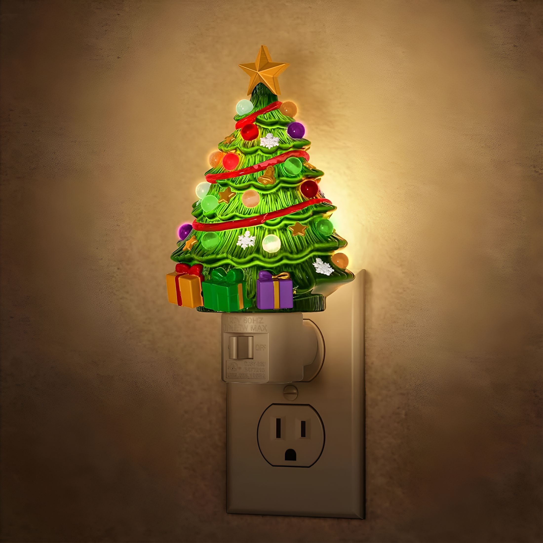 HIBIBUD 2026 New Christmas Night Light,3000K Christmas Tree Night Light ...