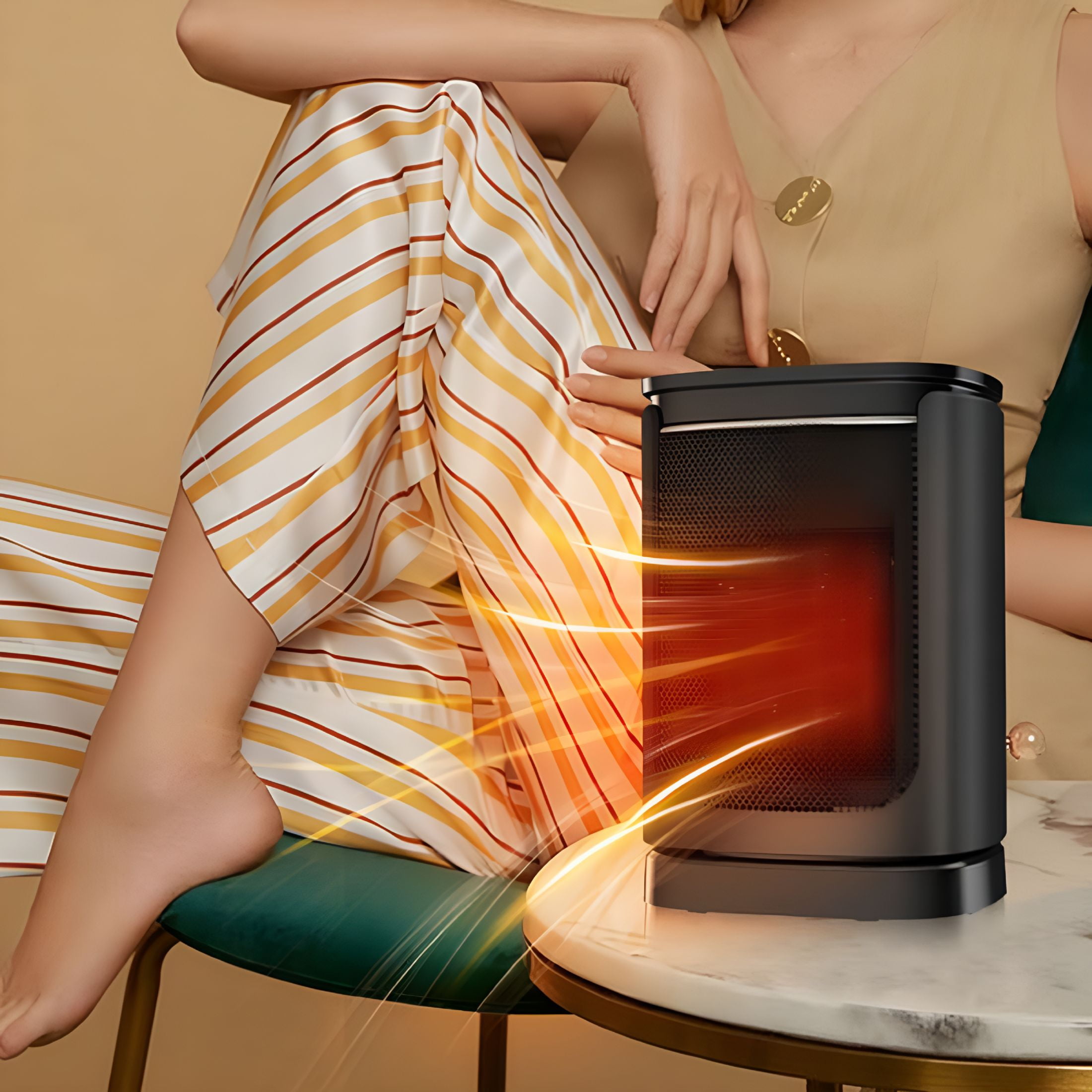 HIBIBUD 2026 New Little Foot Heater Cordless Heater Battery Powered ...