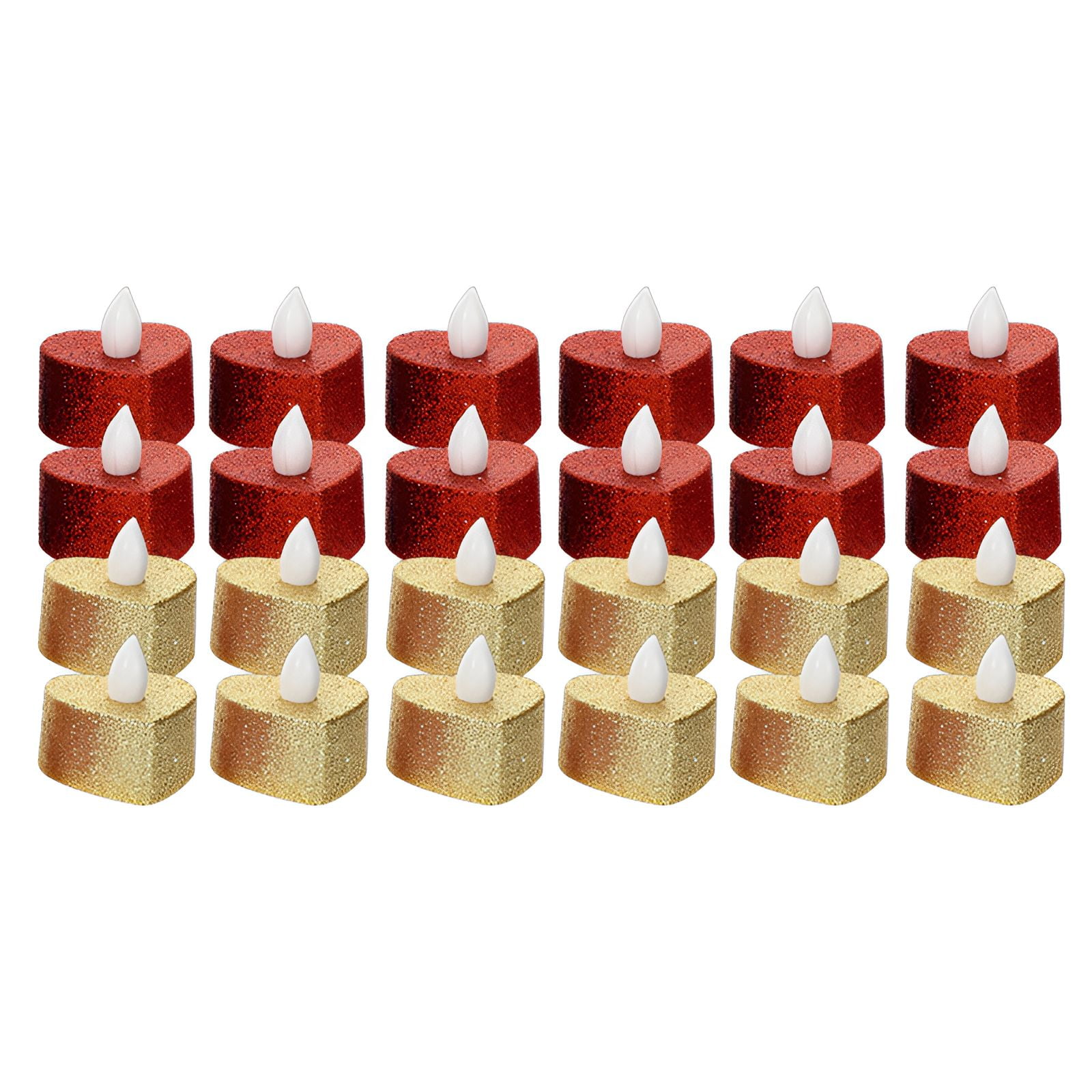 HIBIBUD 24Pcs Flameless Candles,Playful Led Glow Tea Lights Candles ...