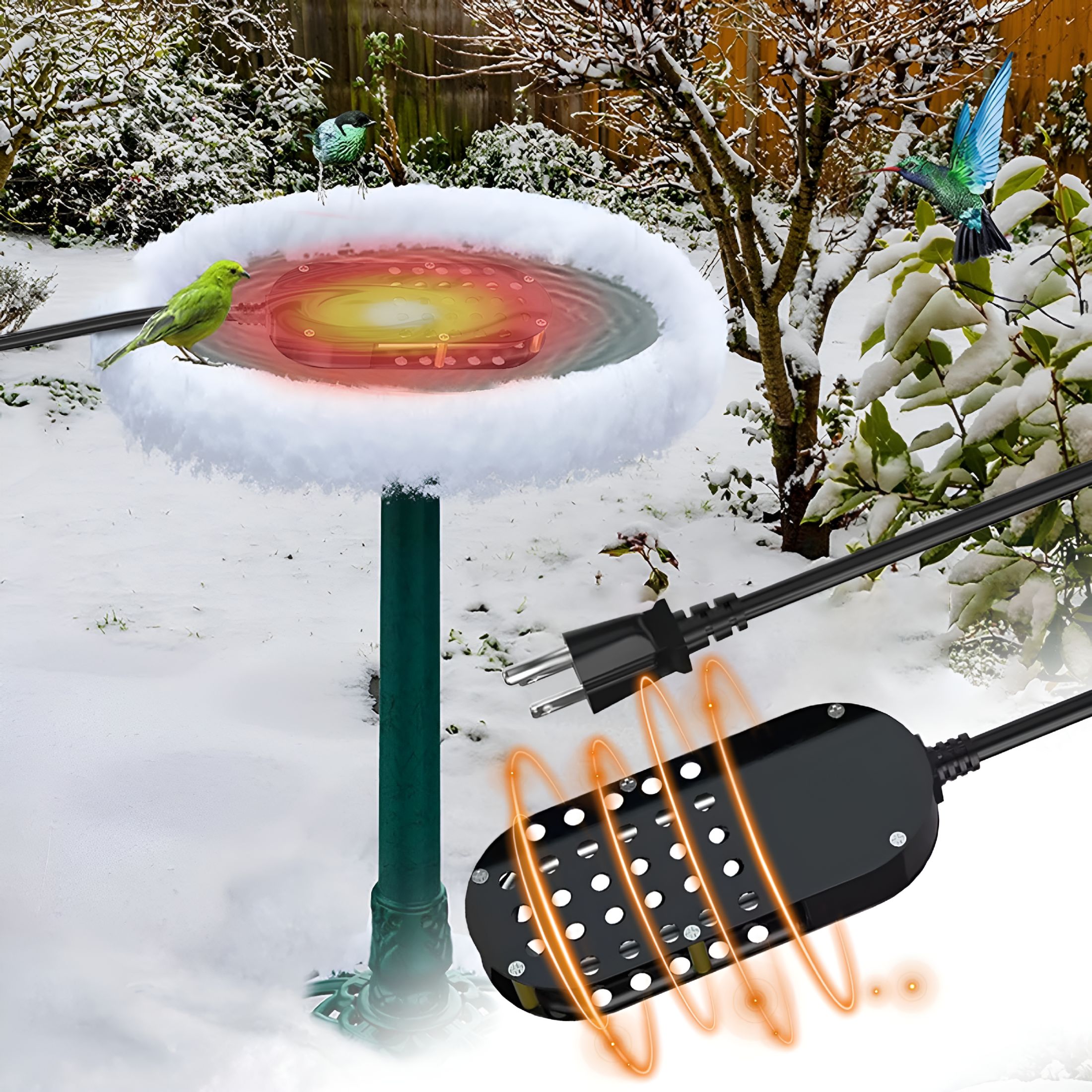 HIBIBUD 250W Pond Heater,Floating Pond Heaters for Outdoor Bird,Stock ...