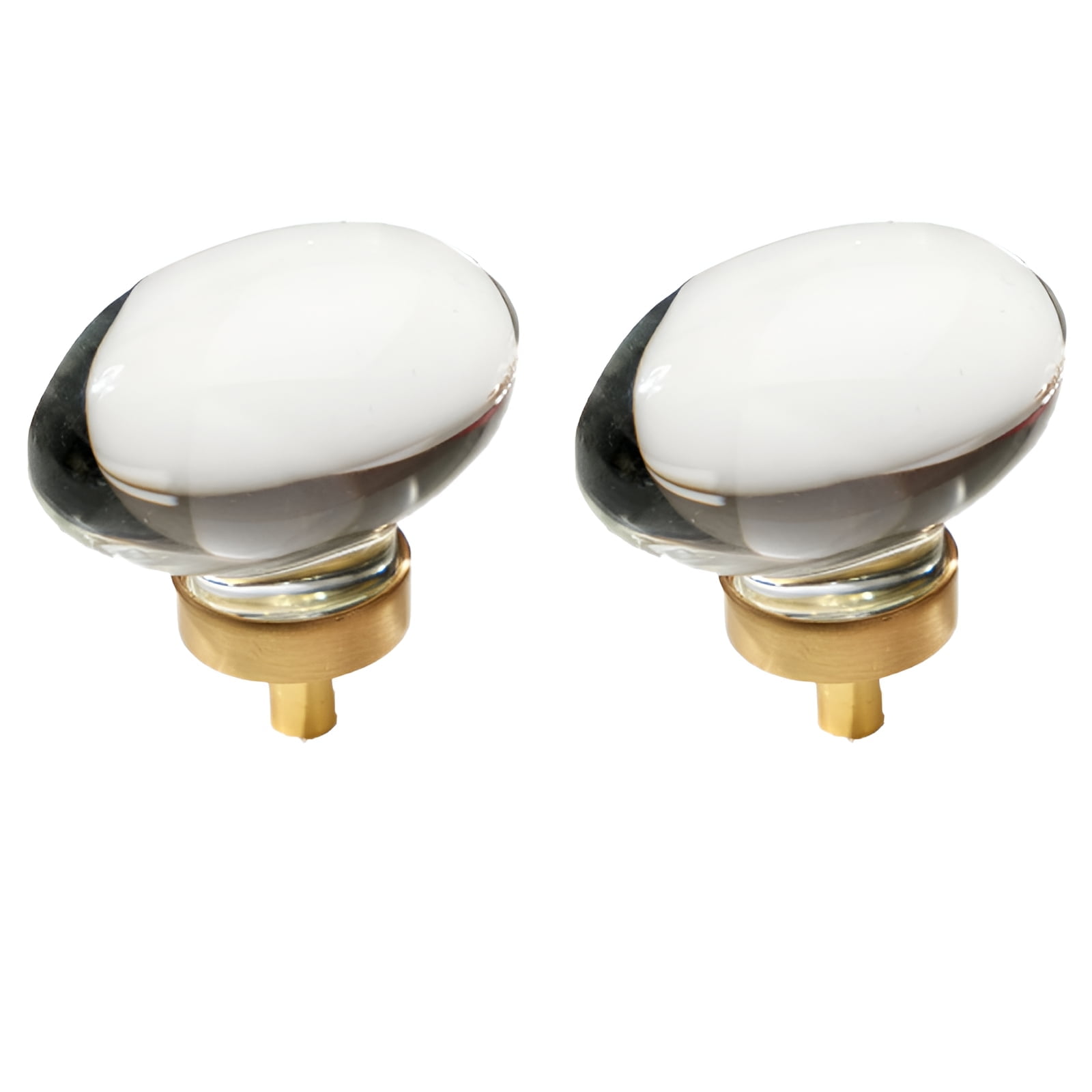 HIBIBUD 2Pcs Cabinet Knobs,Elegant Atmosphere Pigeon Egg Crystal Handle,Luxurious Details Drawer ...